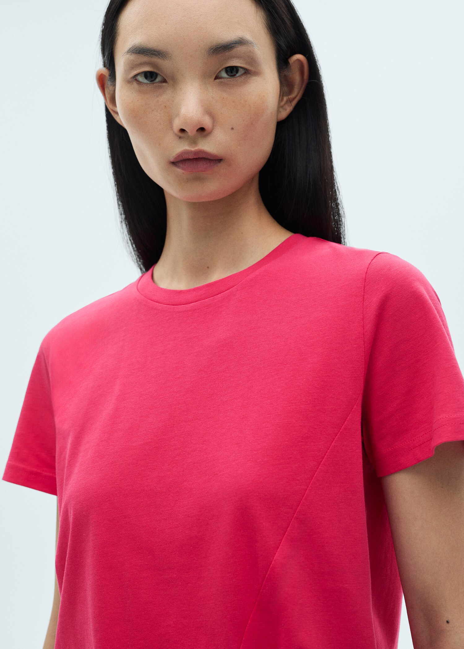 Cotton t-shirt with knot detail - Women | MANGO USA