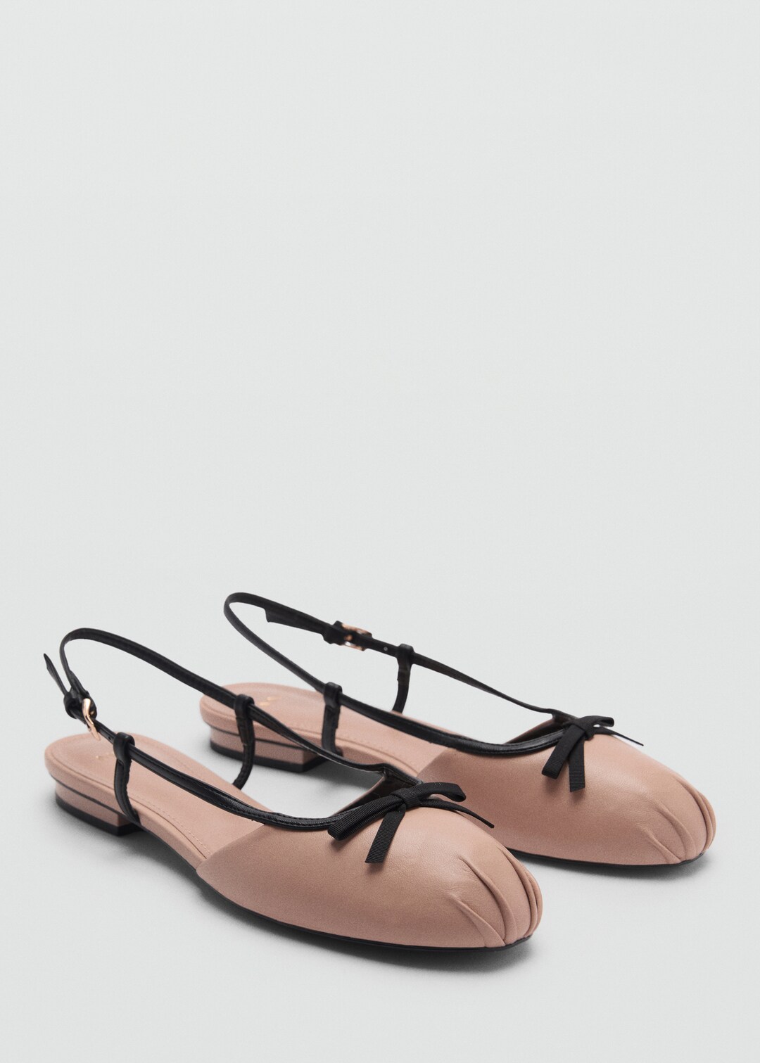 Ballet flats with decorative bow tie - Women | MANGO USA