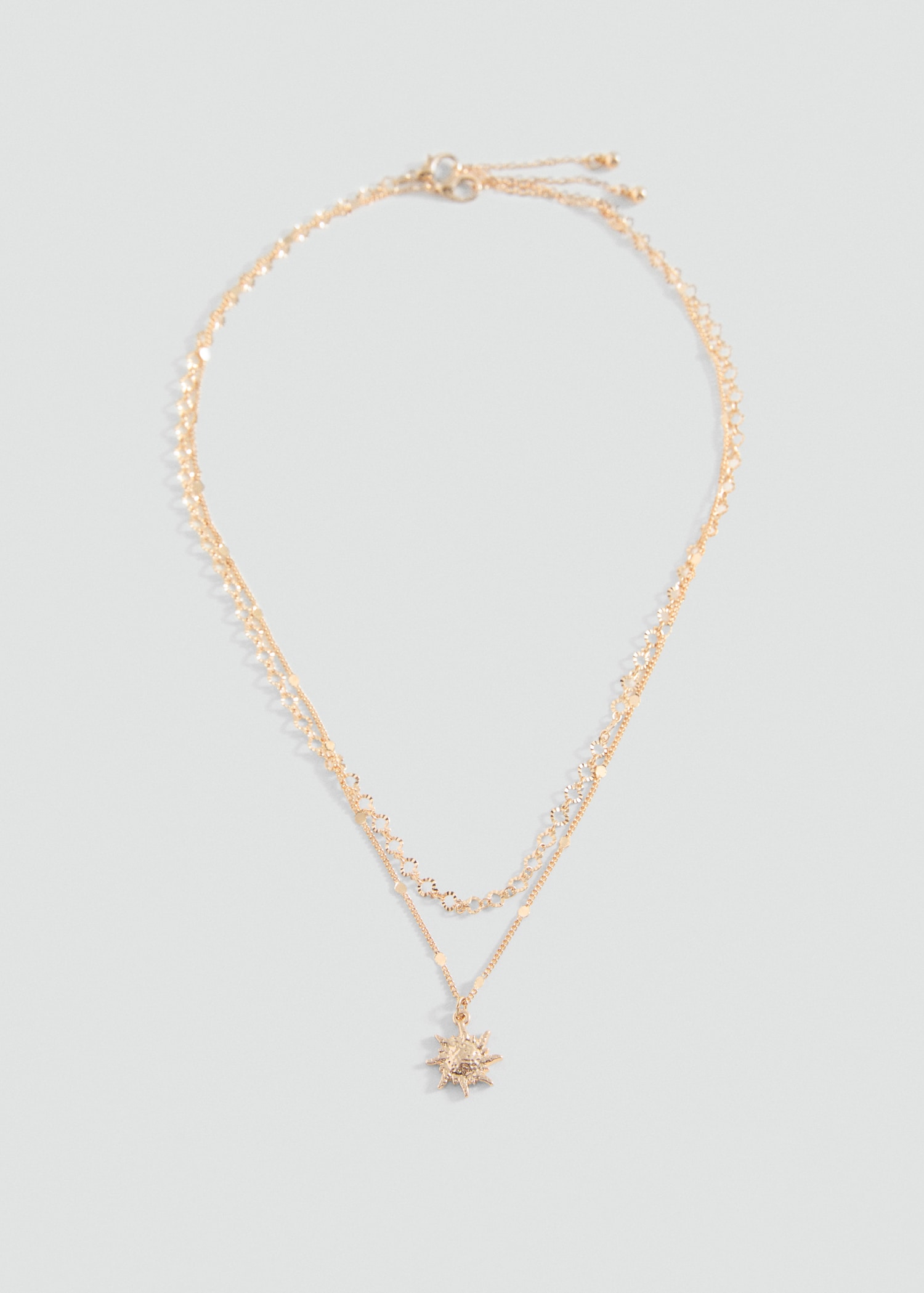 Double chain necklace - Teen | MANGO India Double chain necklace - Teen | MANGO India
