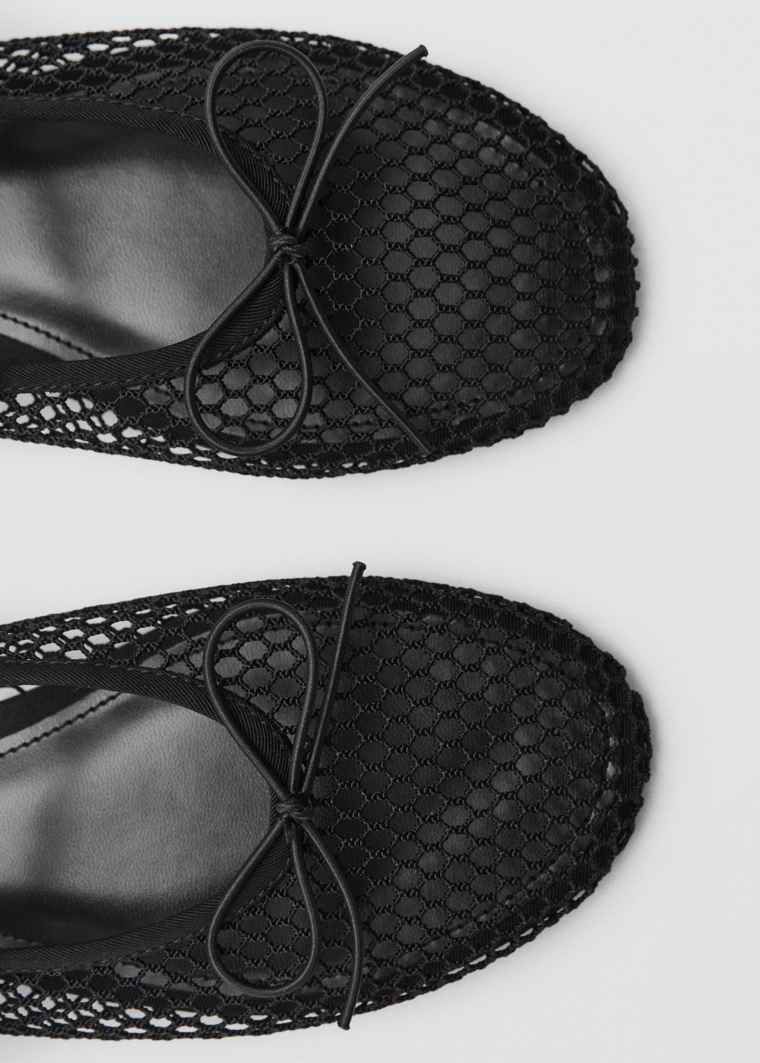 Mesh Ballerina Flats With Buckle Strap Women Mango Jordan