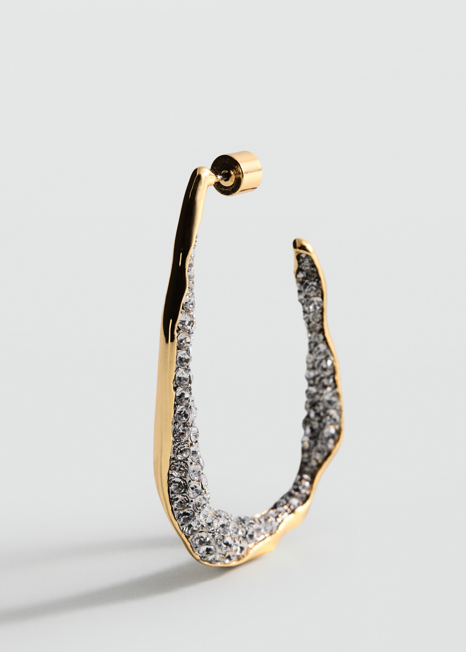 Hoops crystal earrings - Women | MANGO Malaysia Hoops crystal earrings - Women | MANGO Malaysia