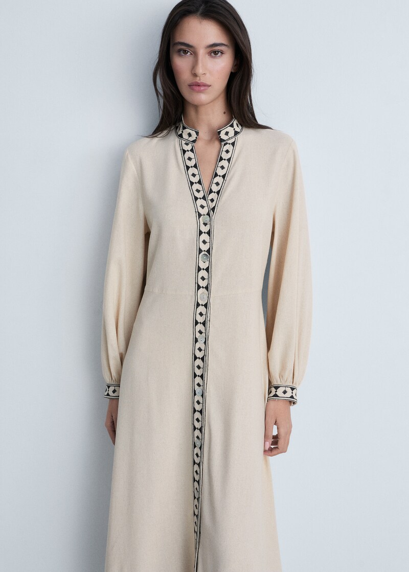 Openwork Cotton Dress Women Mango Usa