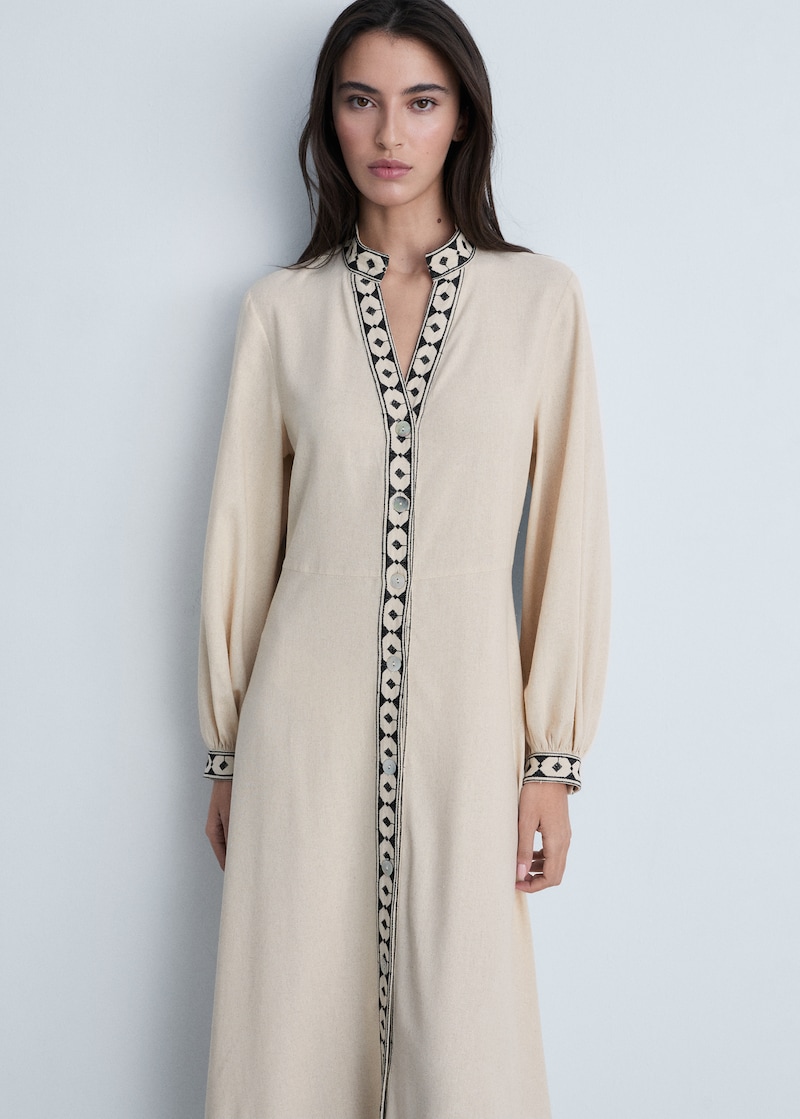 Openwork Cotton Dress Women Mango Usa