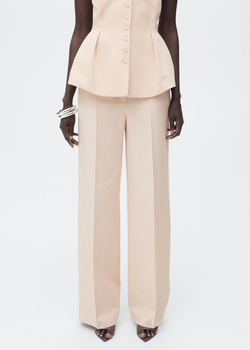 Straight Suit Trousers Women Mango Usa