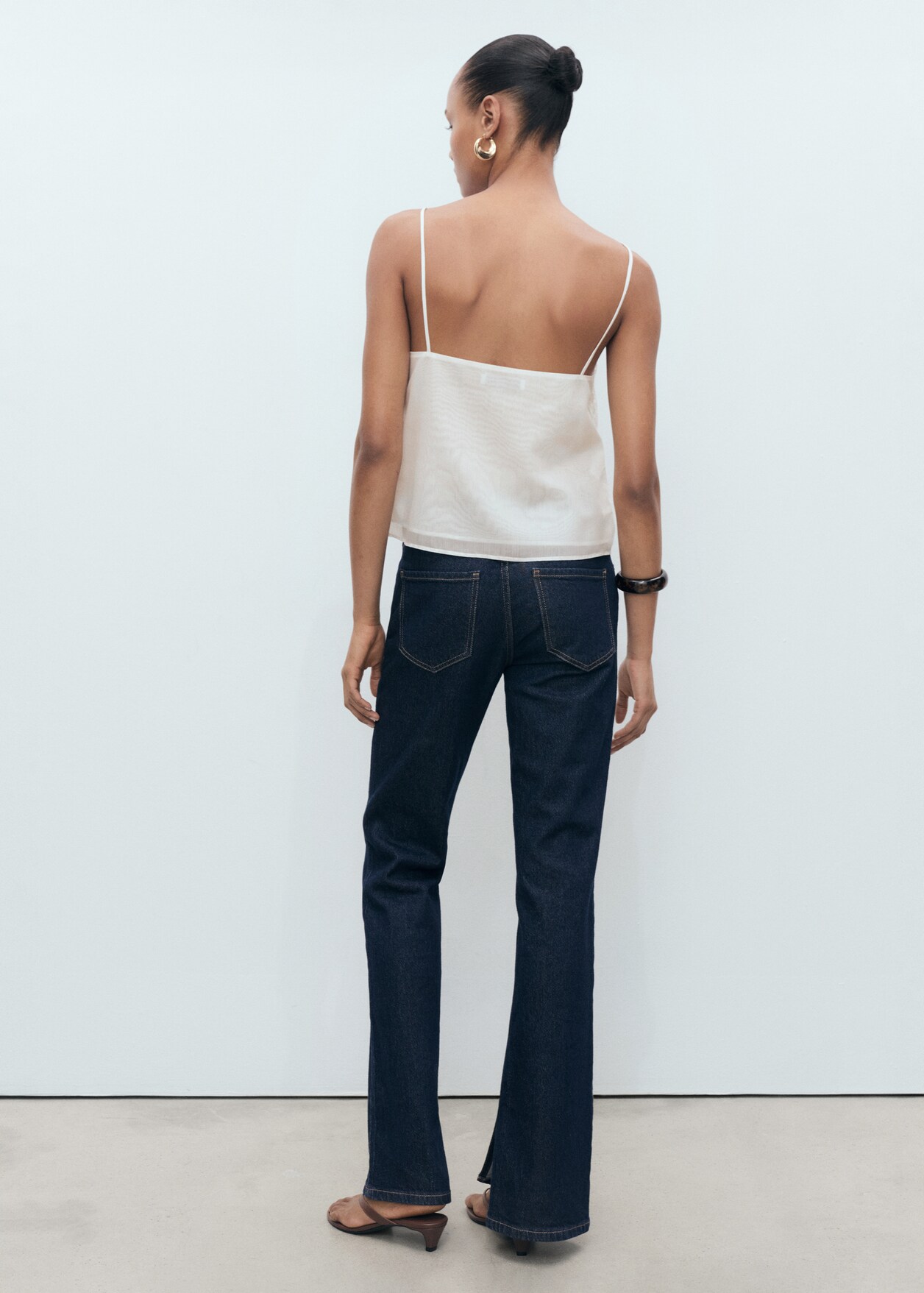 Lace strap top - Women | MANGO USA