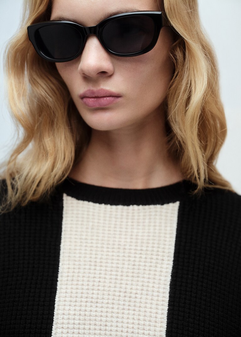 Knit striped sweater - Women | MANGO United Kingdom