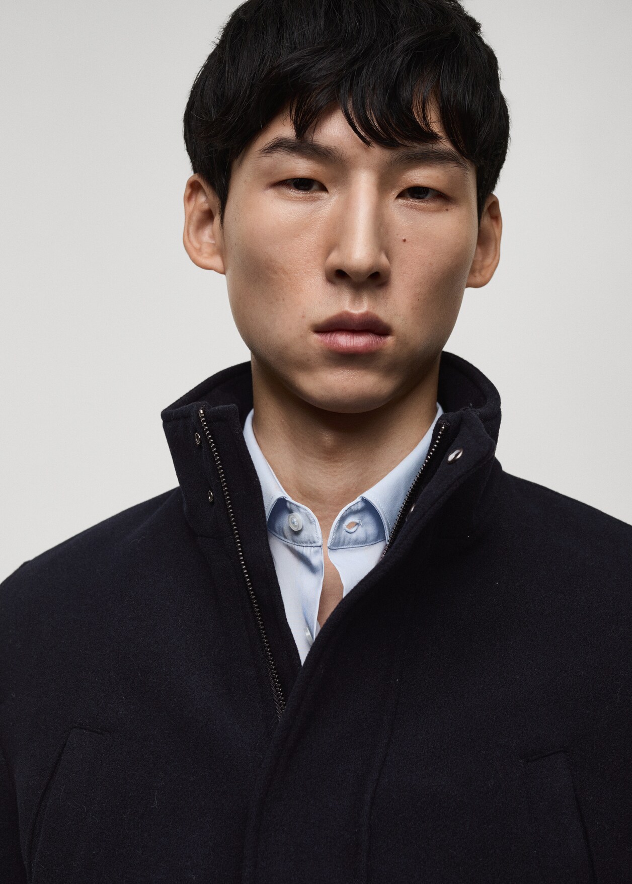 Quilted wool inner coat - Men | MANGO USA