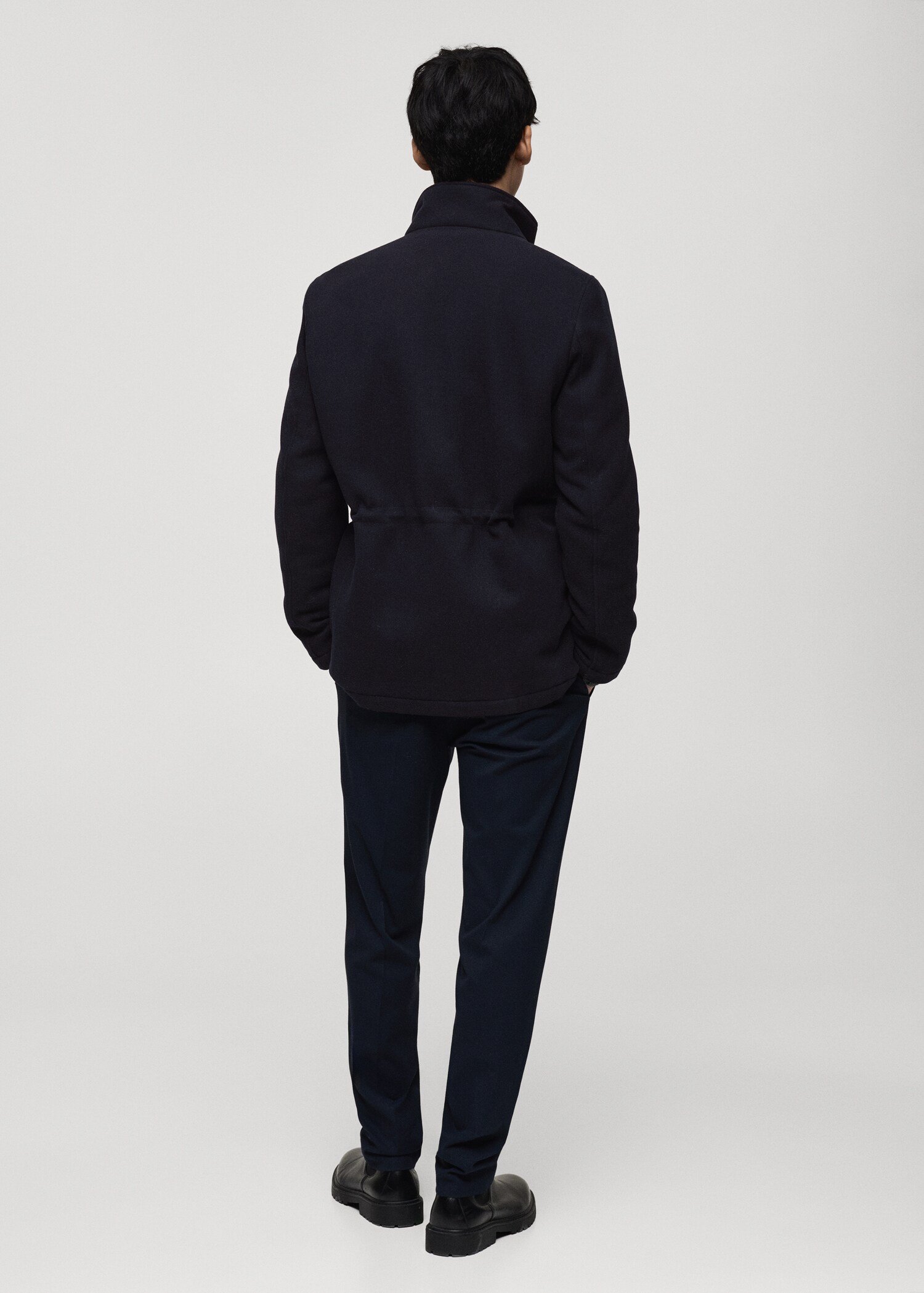 Quilted wool inner coat - Men | MANGO USA