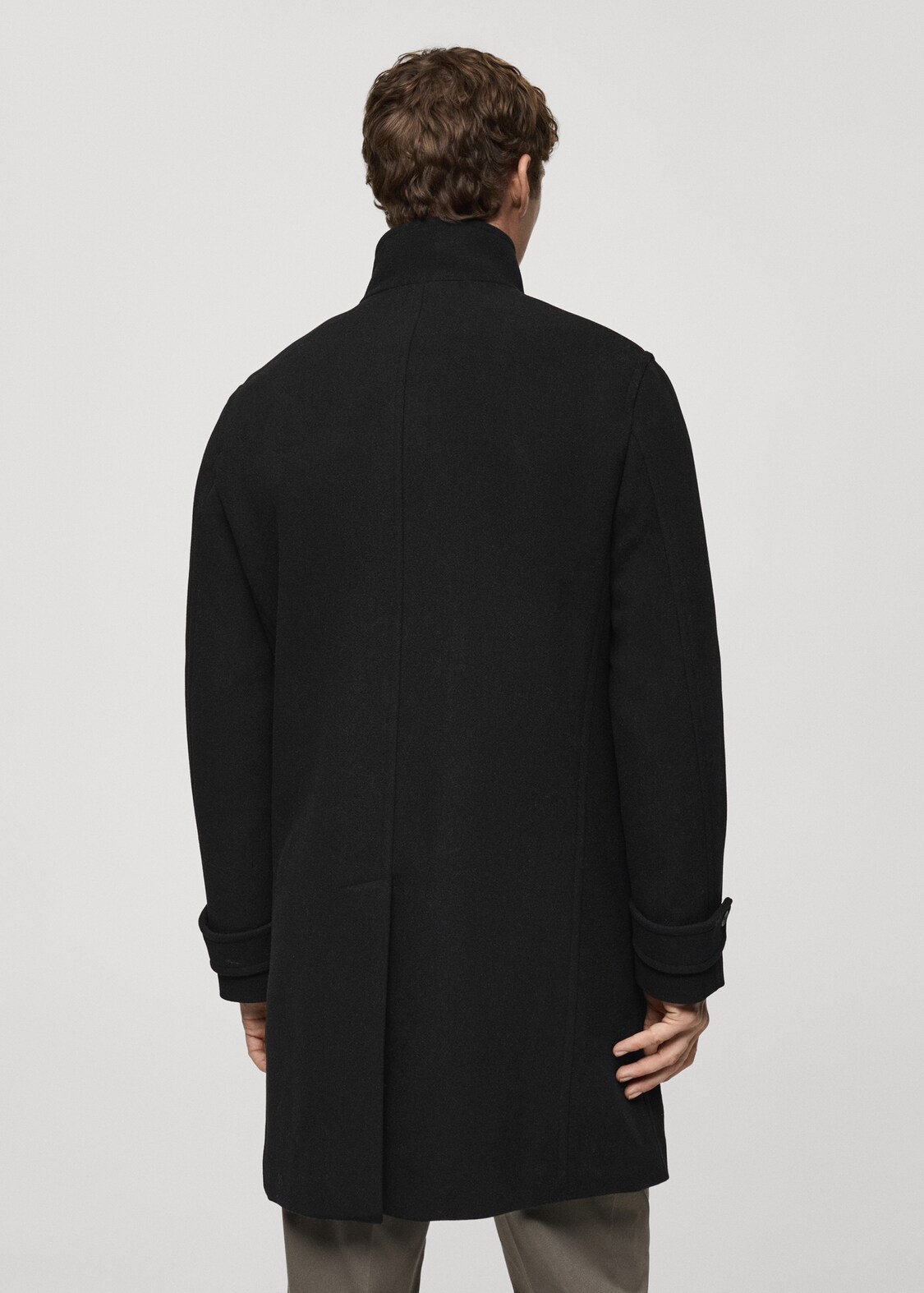 Quilted wool inner coat - Men | MANGO United Kingdom