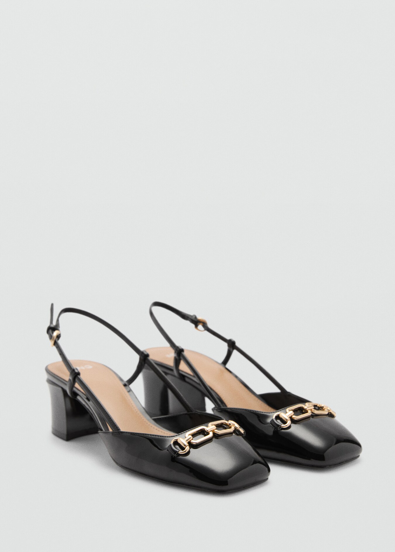 Heeled shoes with link detail - Women | MANGO USA
