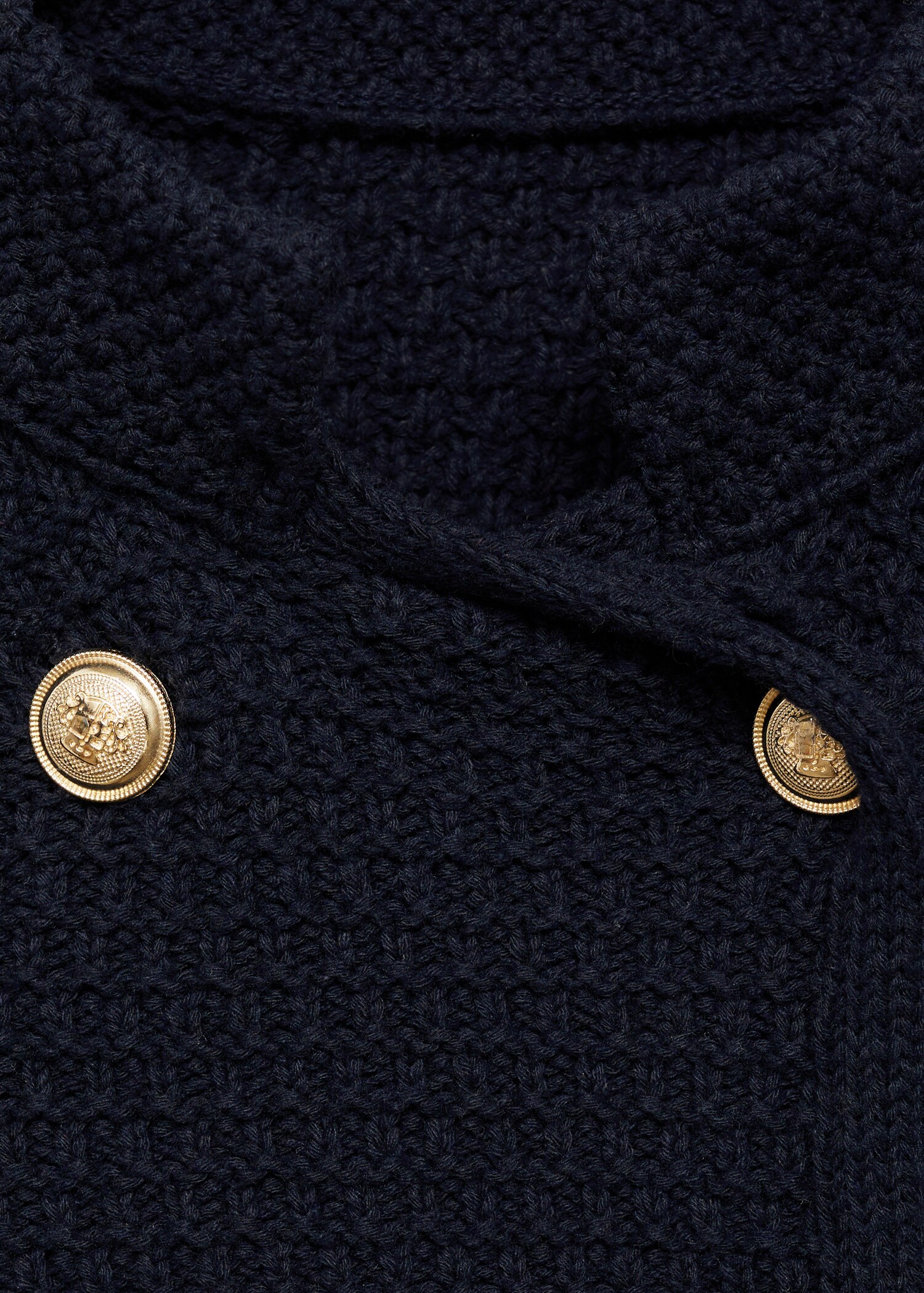 Double Breasted Knitted Jacket Women Mango United Kingdom
