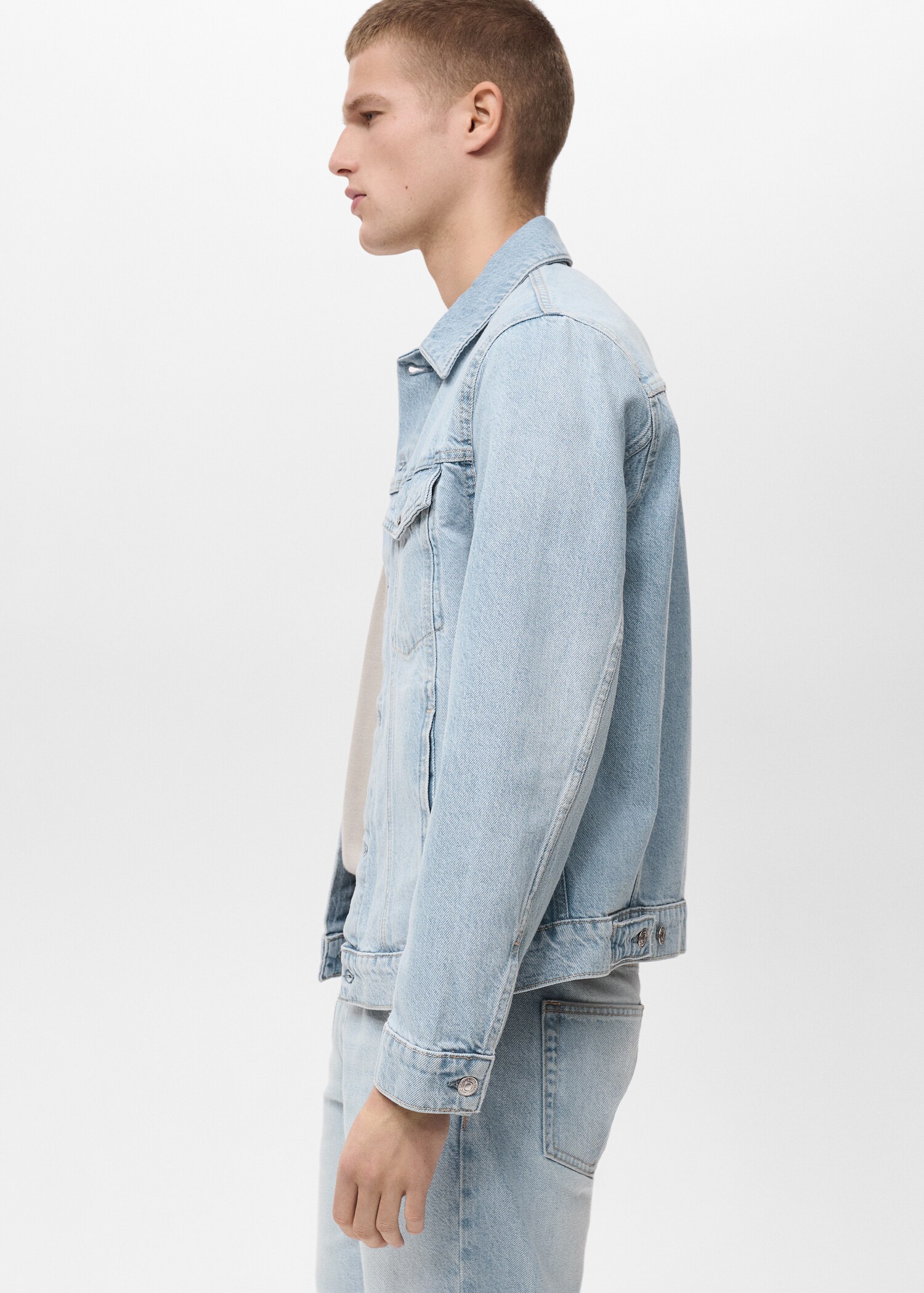 Denim jacket pockets - Men | MANGO USA