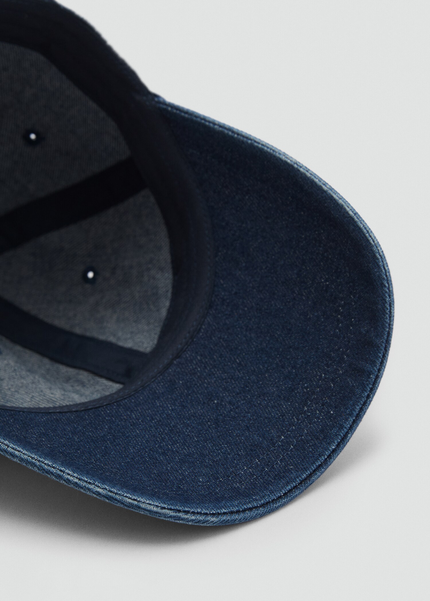 Denim cap with visor - Women | MANGO USA