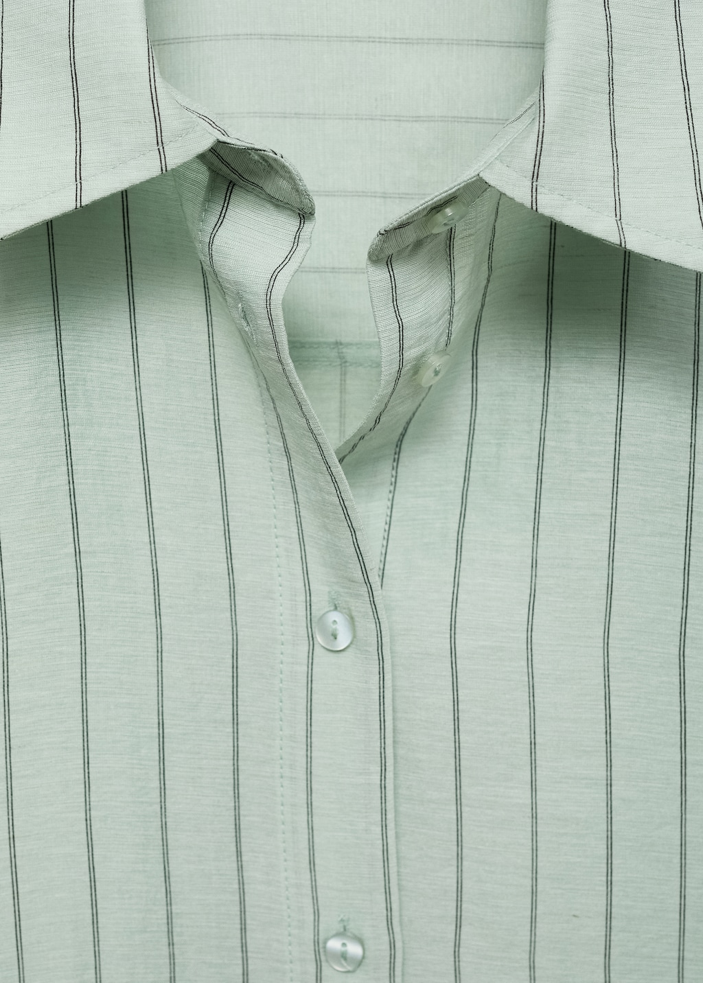 Striped cropped shirt - Women | MANGO USA Striped cropped shirt - Women | MANGO USA