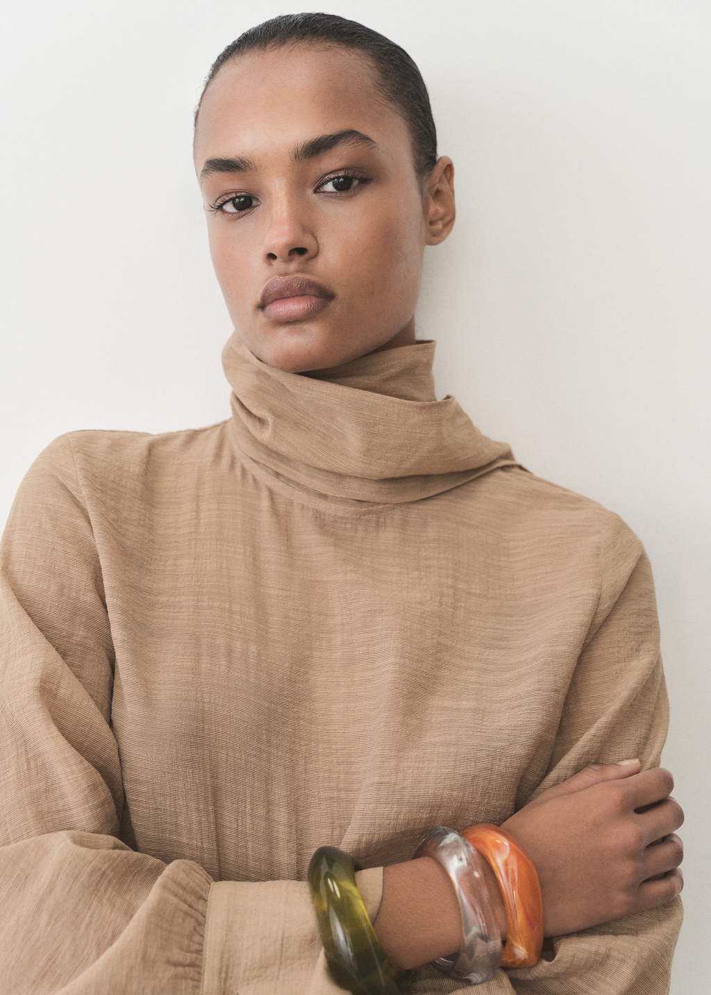 Textured blouse with bow - Women | MANGO USA Textured blouse with bow - Women | MANGO USA