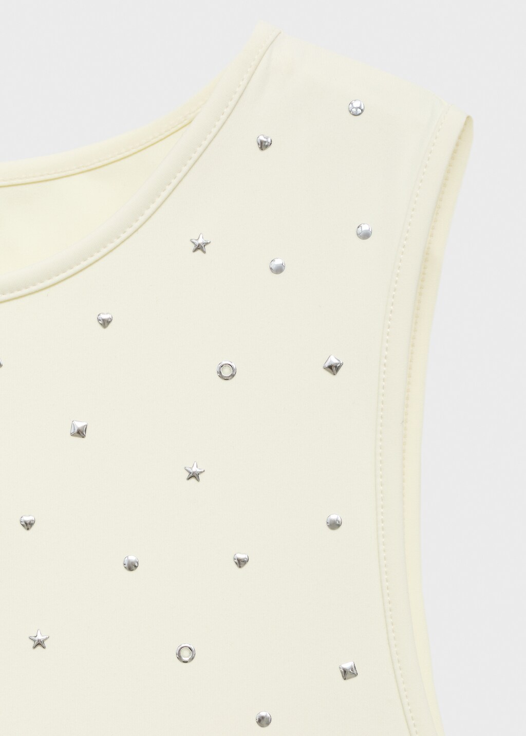 Top with detail studs - Women | MANGO Maldives
