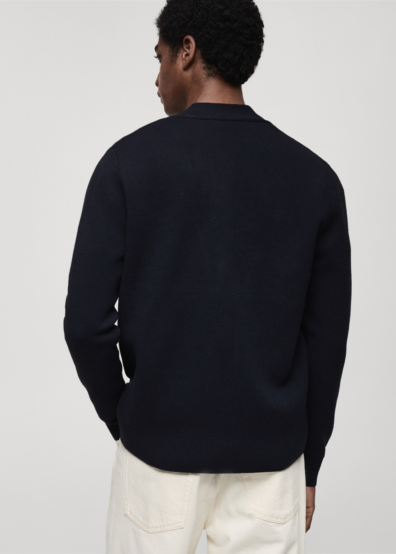 Knitted button cardigan - Men | MANGO United Kingdom