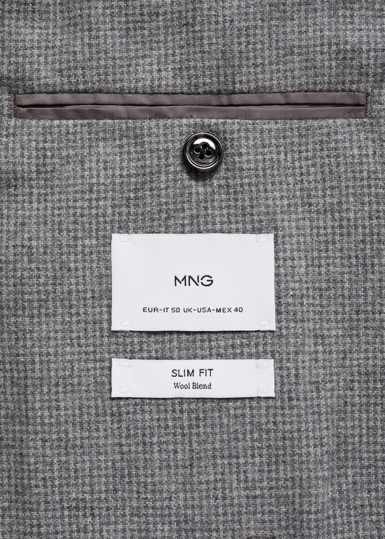 Veste Laine Slim Fit Micro Pied De Poule Homme Mango Maroc