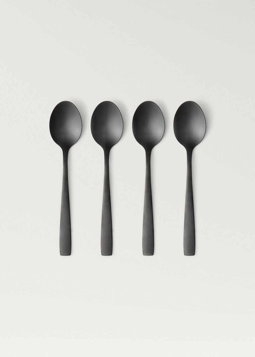 4-piece matte steel spoon set - Home | MANGO Ukraine