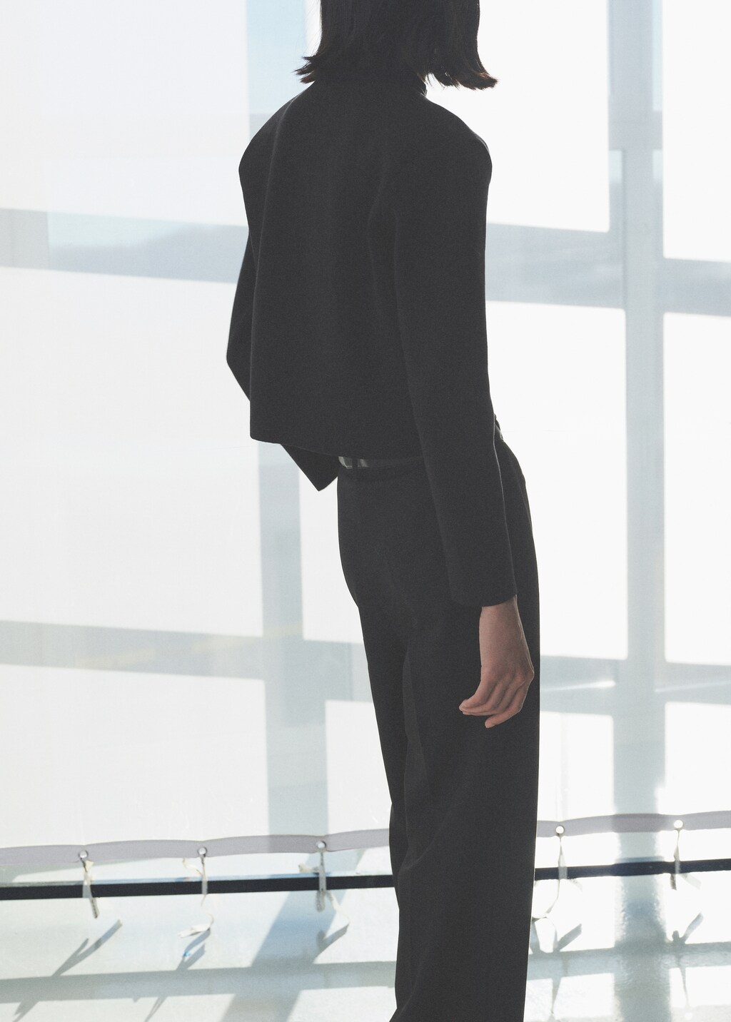 Jacket with jewel-button strip collar - Women | MANGO United Kingdom