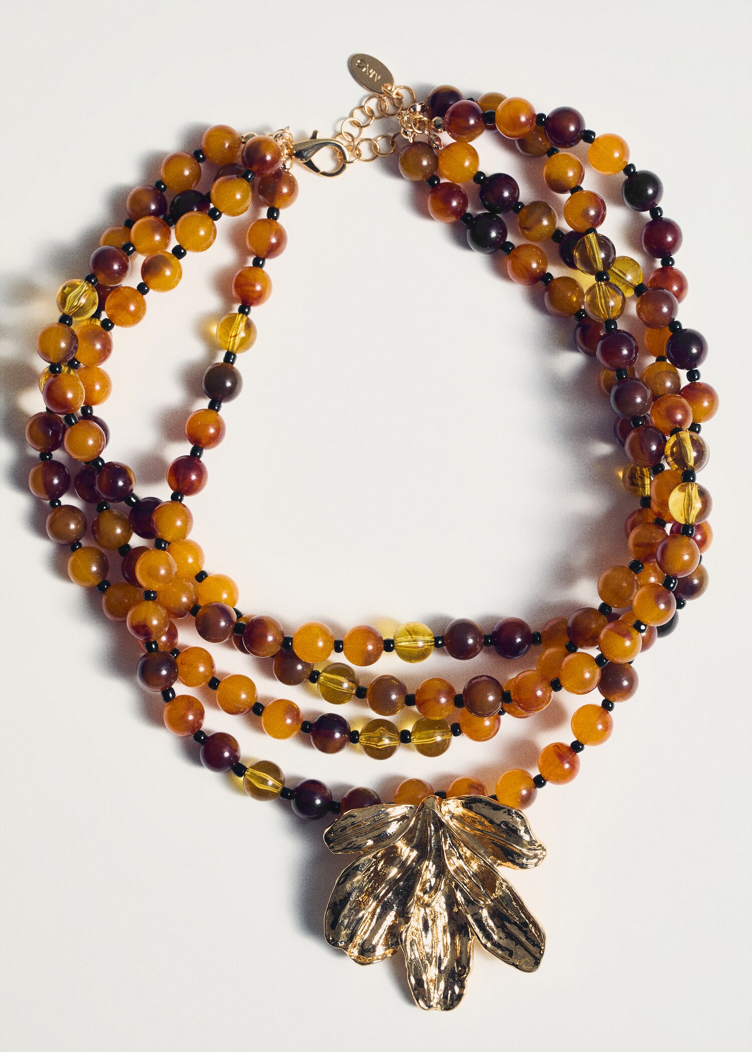 Combined beads necklace - Women | MANGO USA