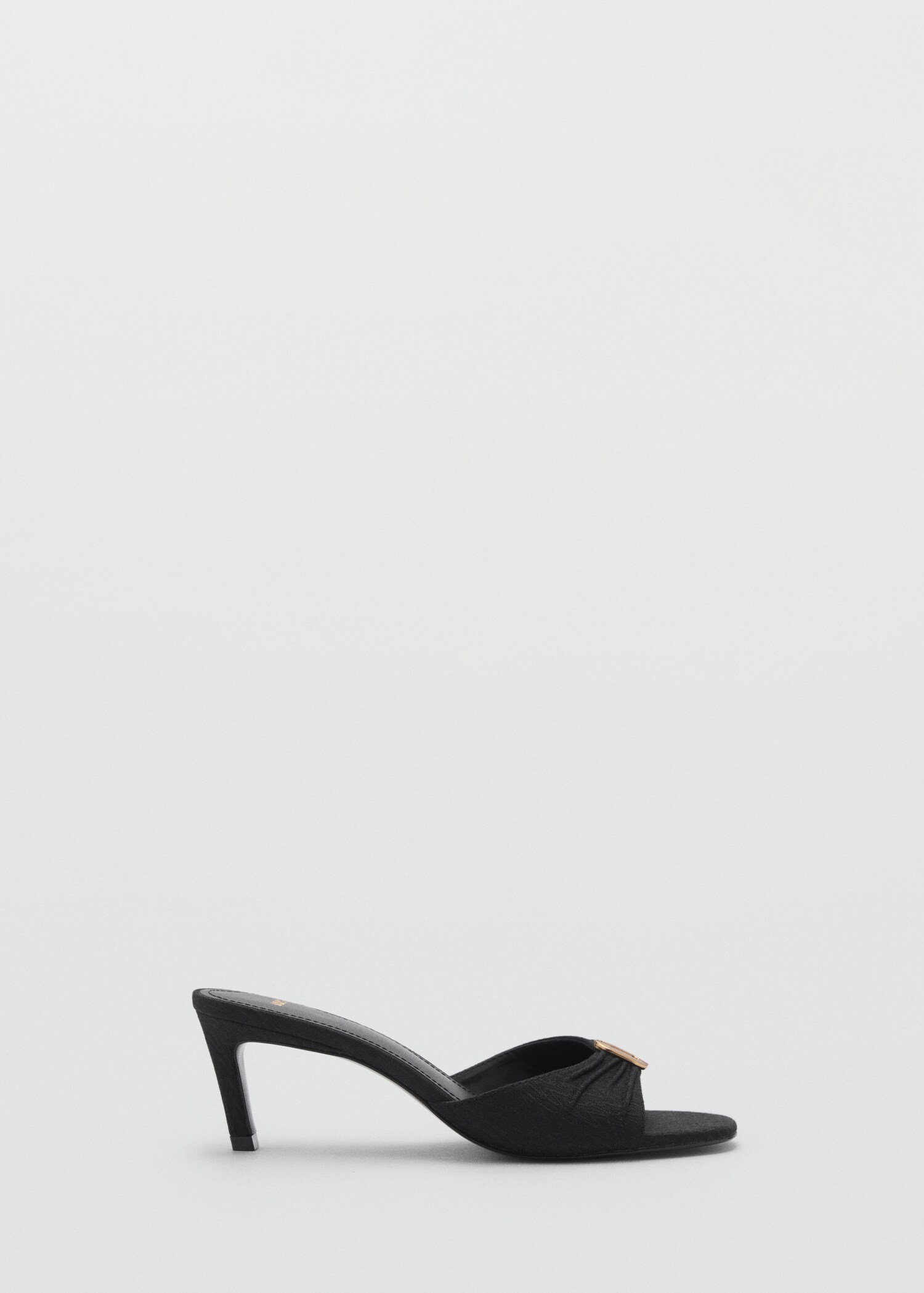 Heeled sandals with metallic detail - Women | MANGO USA