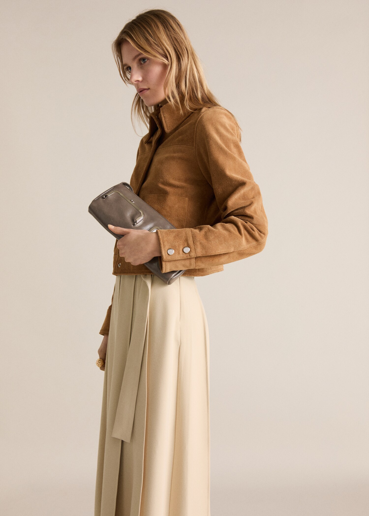 Suede leather jacket - Women | MANGO United Kingdom