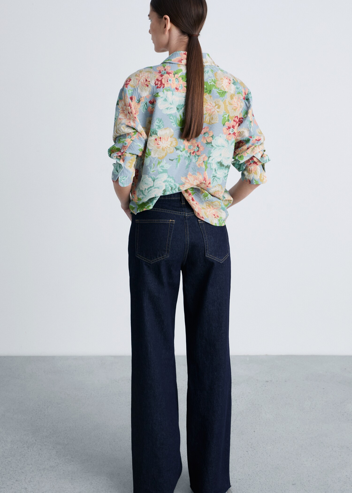 Regular floral-print shirt - Women | MANGO USA