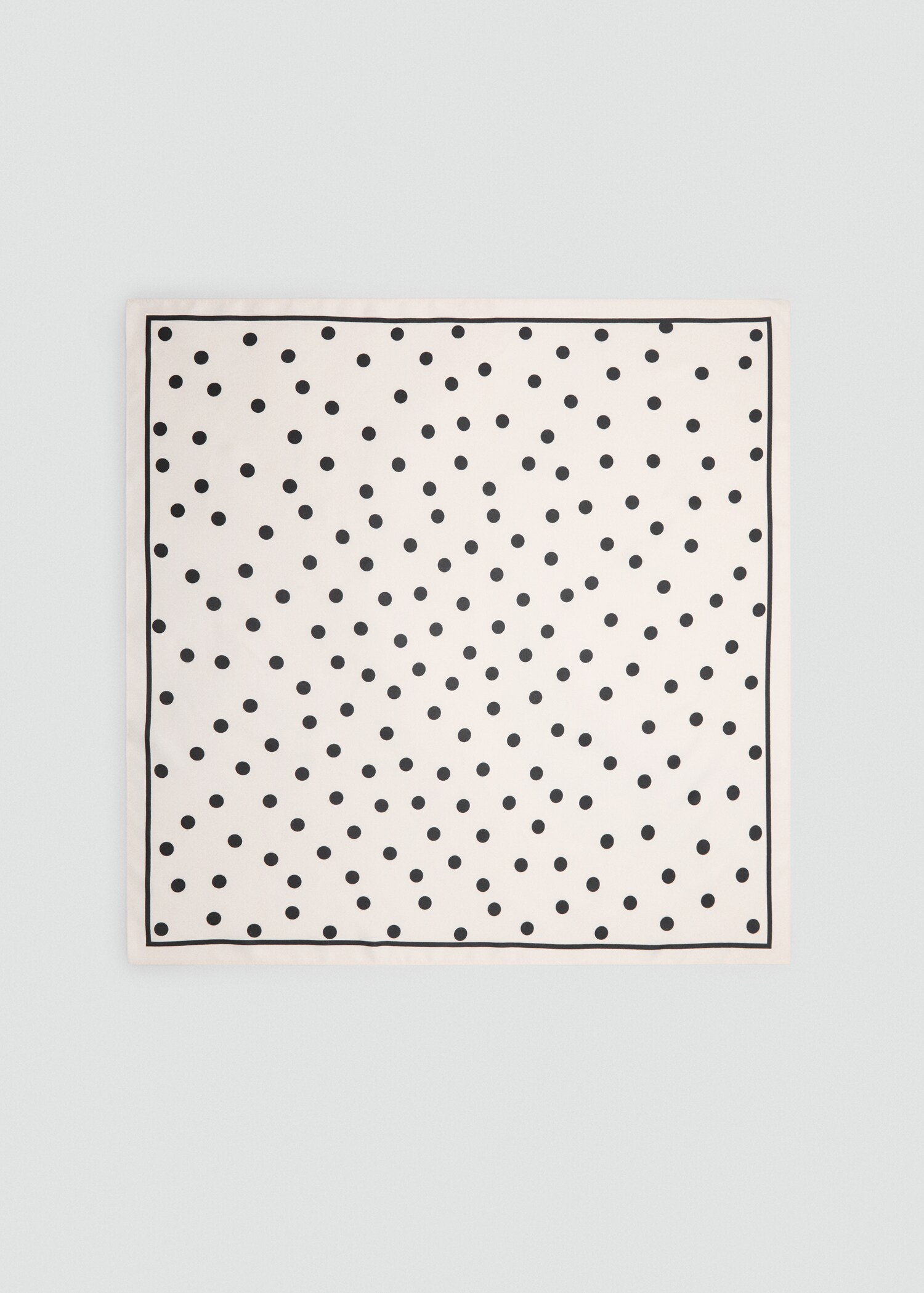 Polka-dot satin scarf - Women | MANGO USA