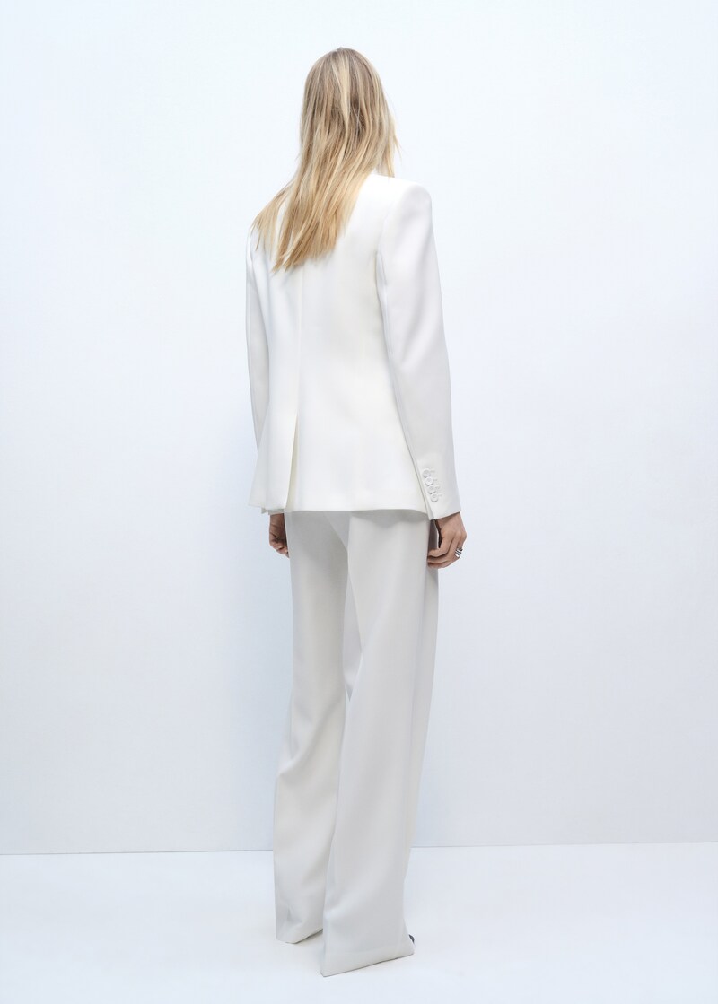 High-waist straight-fit suit pants - Women | MANGO USA