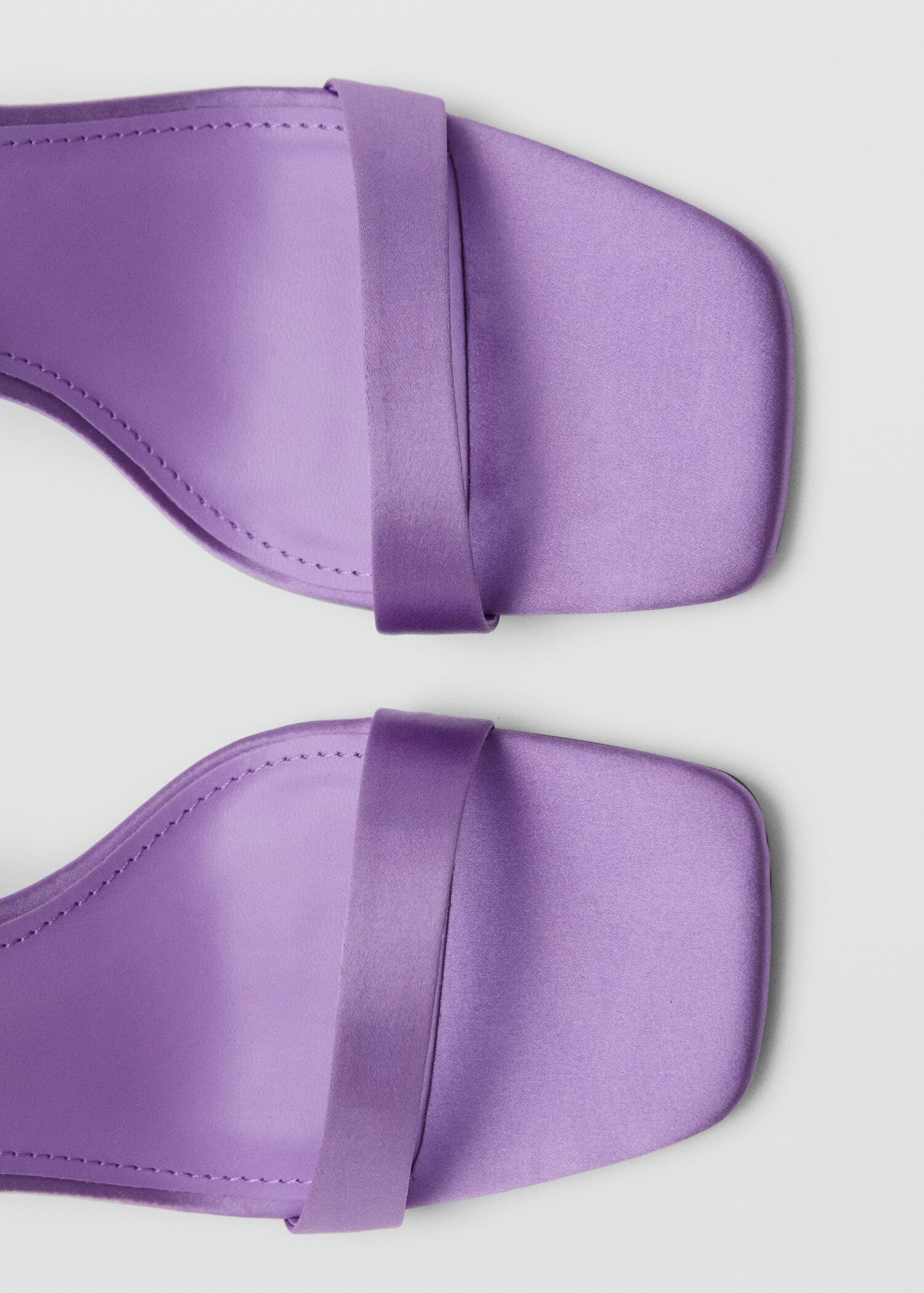 Square-toe heeled sandals - Women | MANGO USA