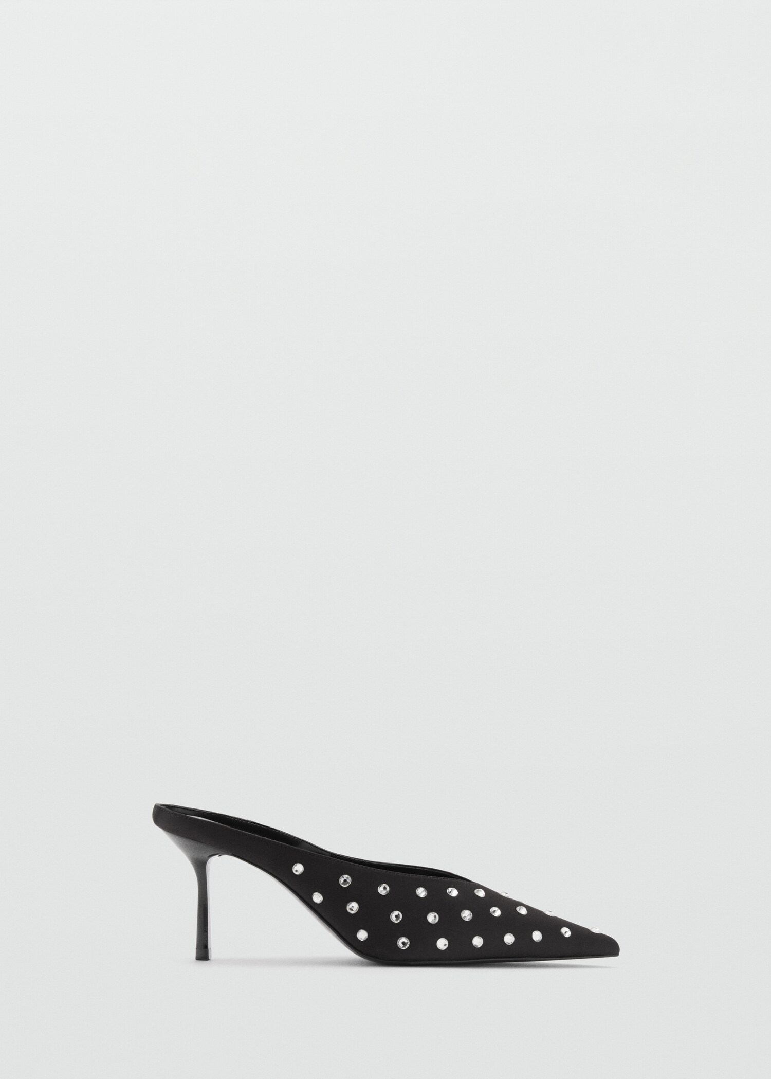 Crystal slingback heeled shoe - Women | MANGO USA