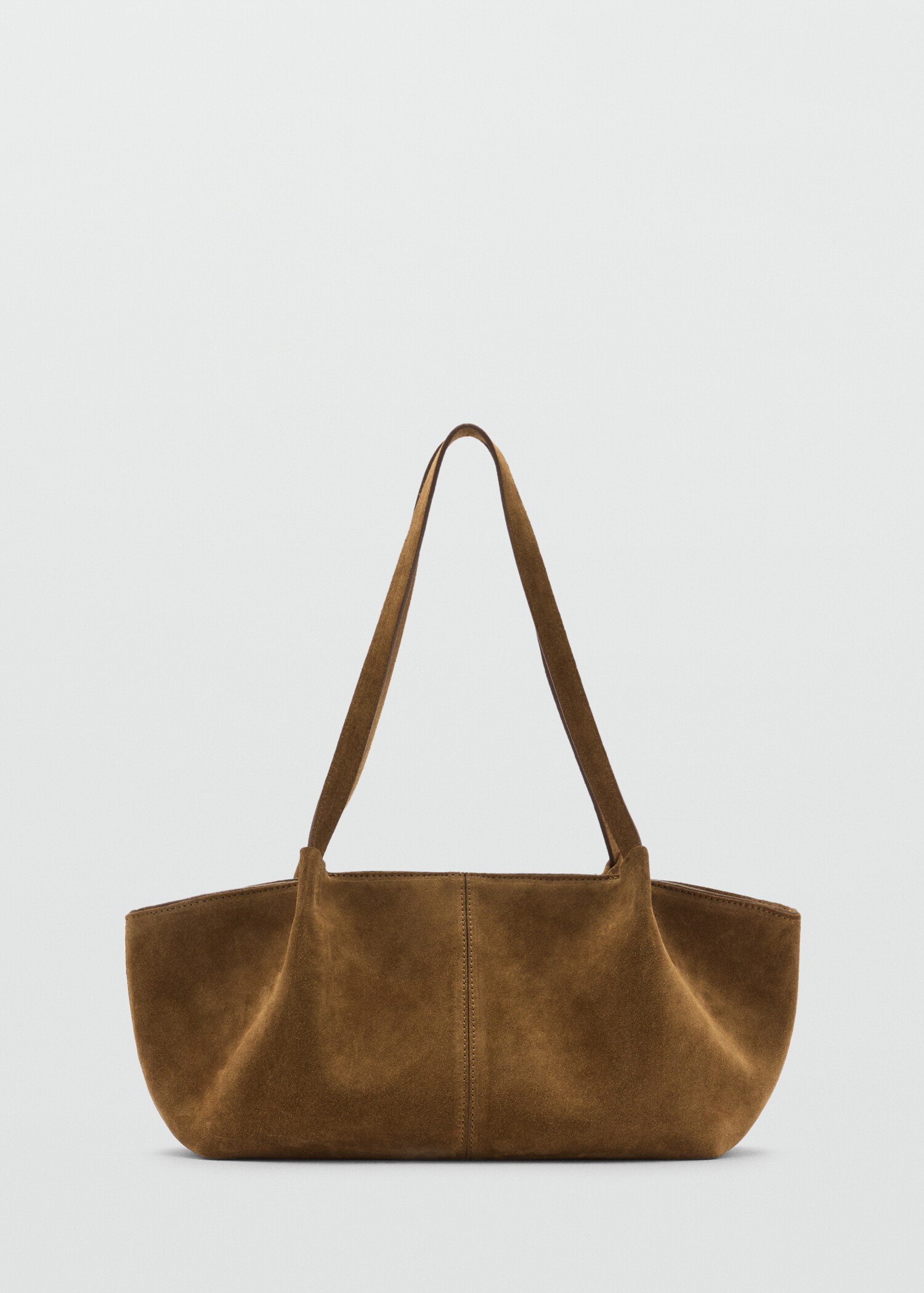 Double handle suede bag - Women | MANGO USA