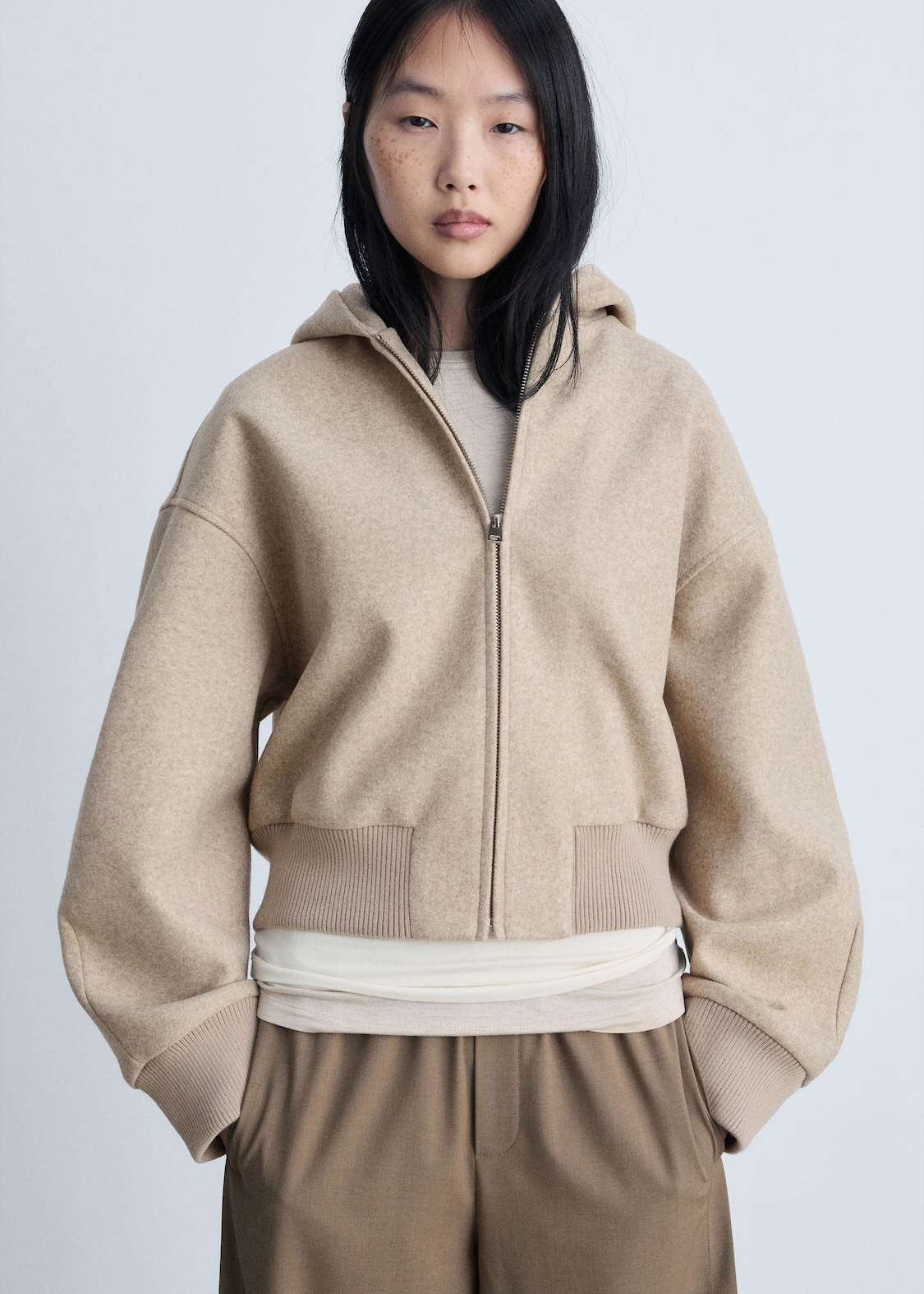 Oversized hooded jacket - Women | MANGO USA
