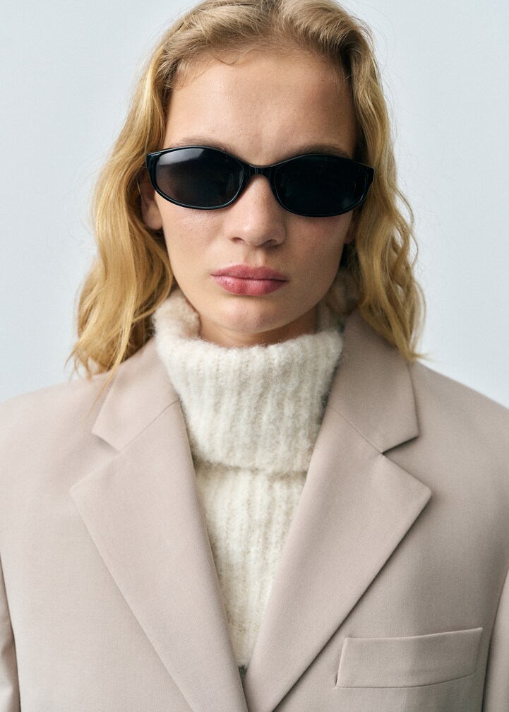 Structured straight-fit jacket - Women | MANGO Thailand