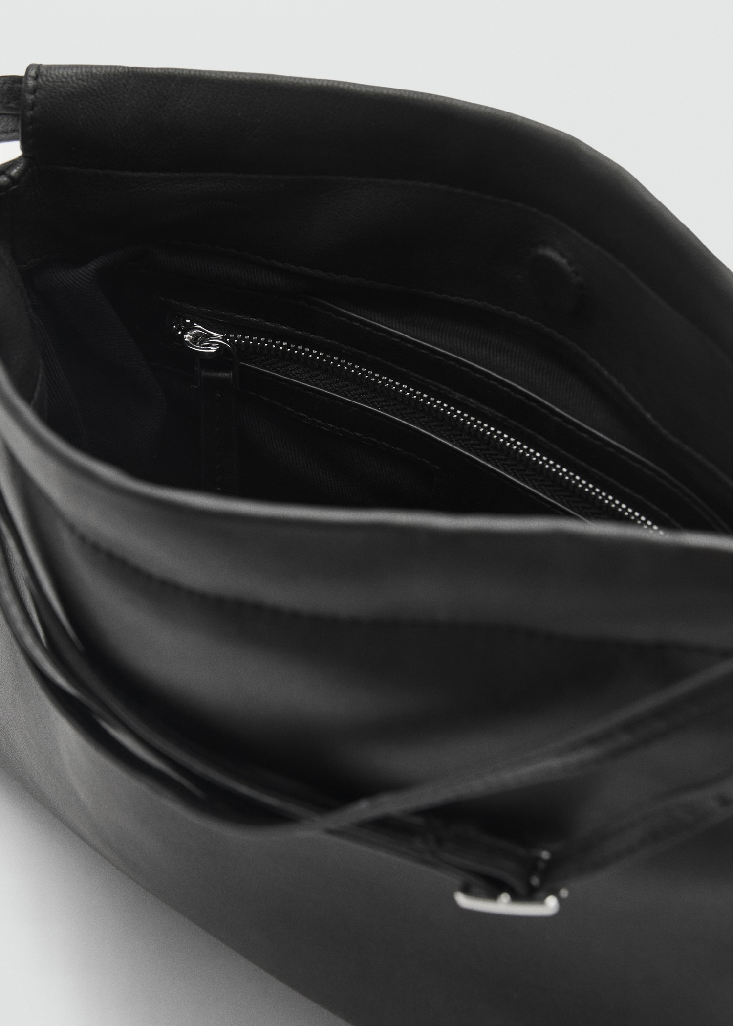 Bolso Piel Estilo Saco Mujer Mango España Península Y Baleares