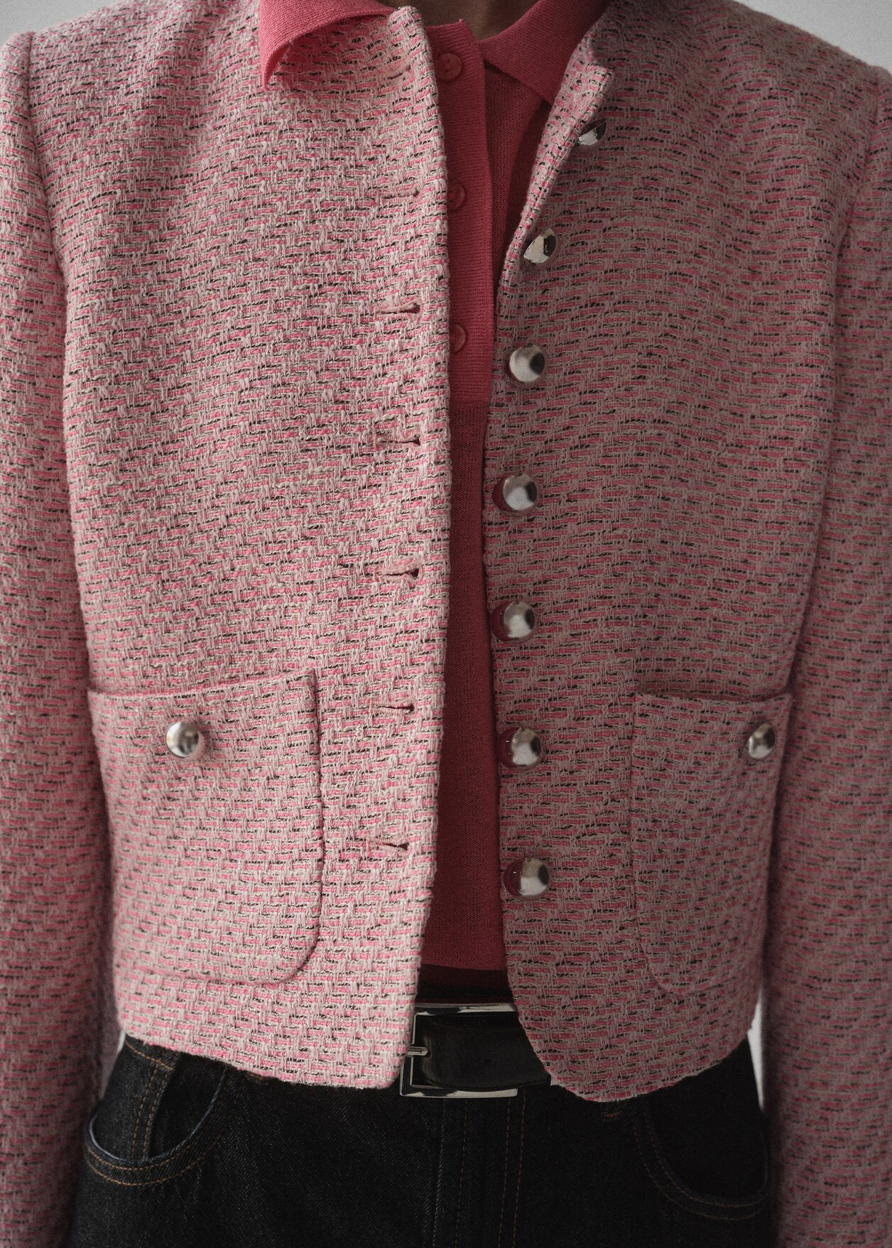 Fitted tweed jacket - Women | MANGO United Kingdom