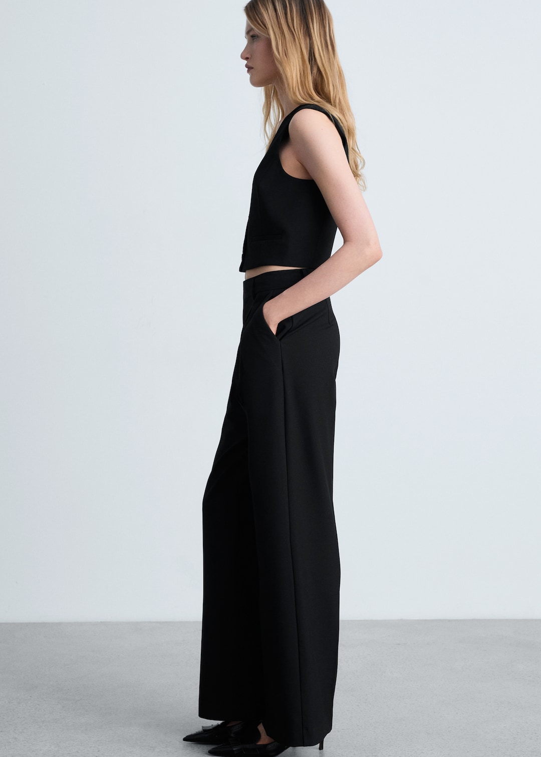 Straight Suit Trousers Women Mango Usa