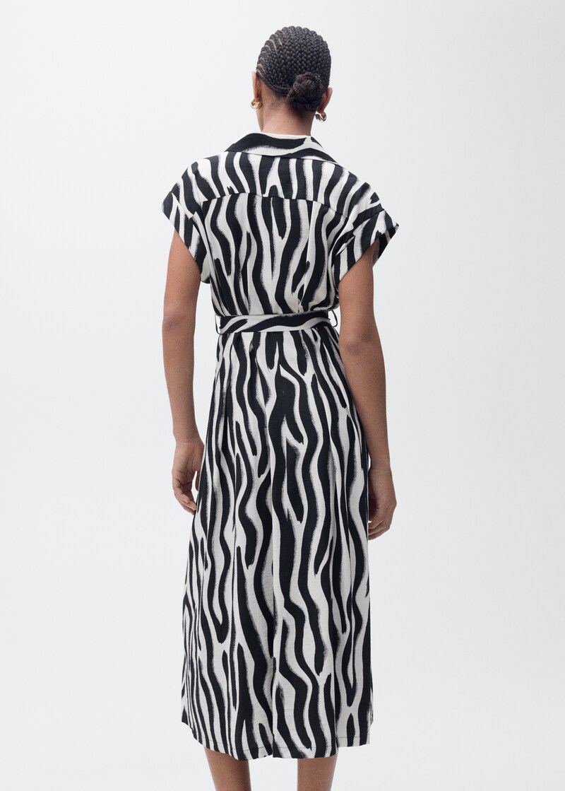 Zebra shirt dress - Women | MANGO United Kingdom