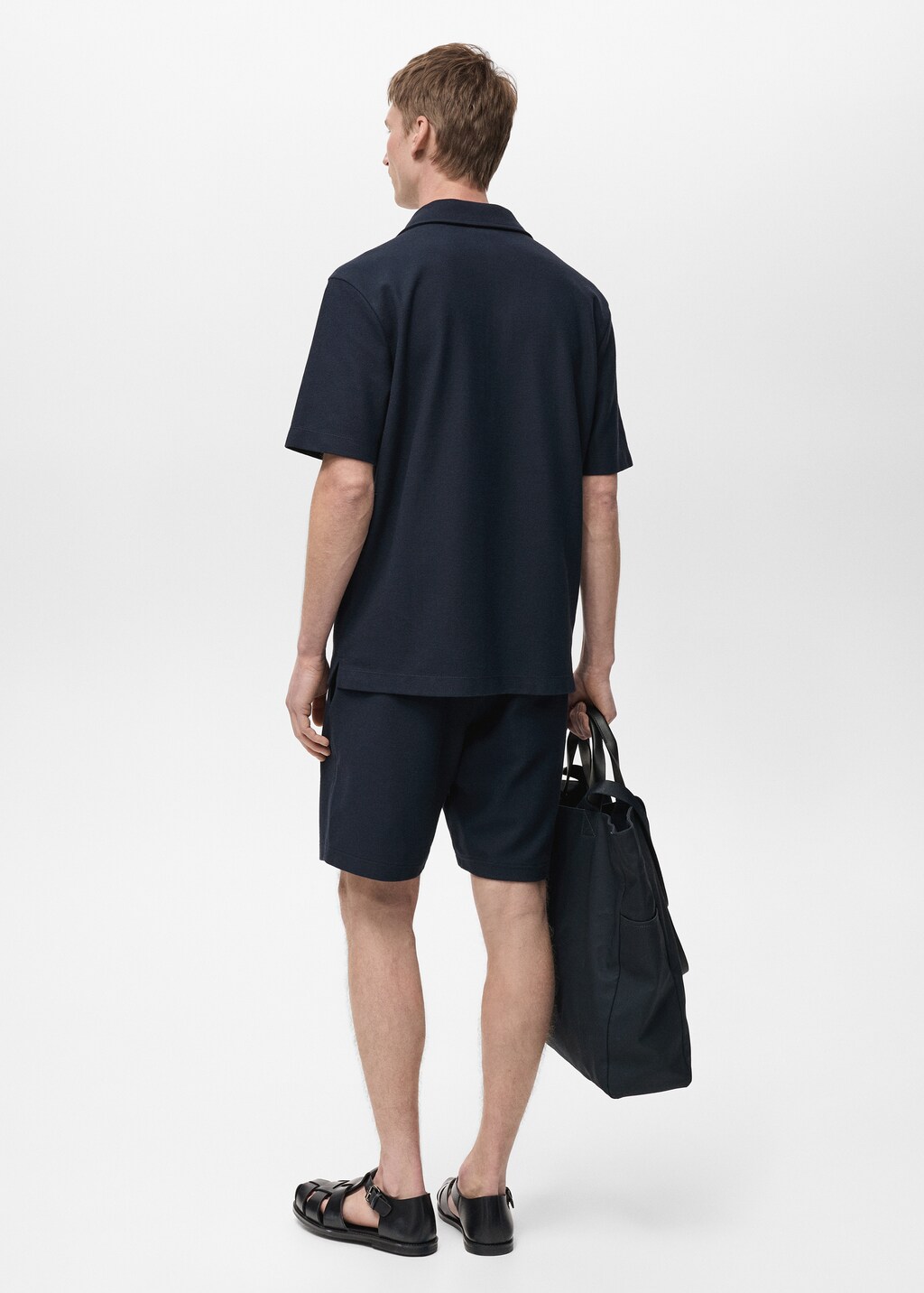 Structured knitted shirt - Men | MANGO USA