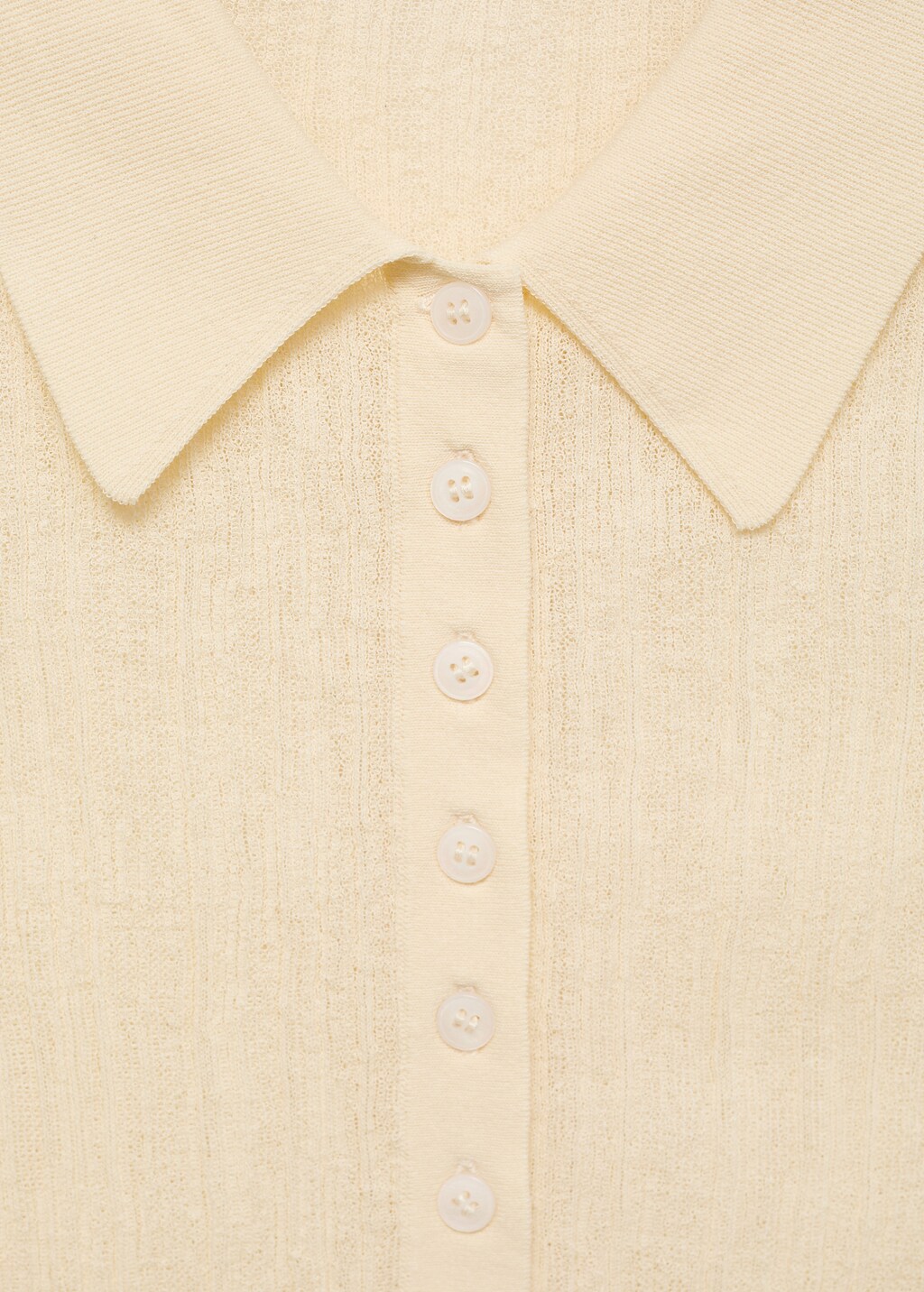 Polo-neck knitted top - Women | MANGO Iraq