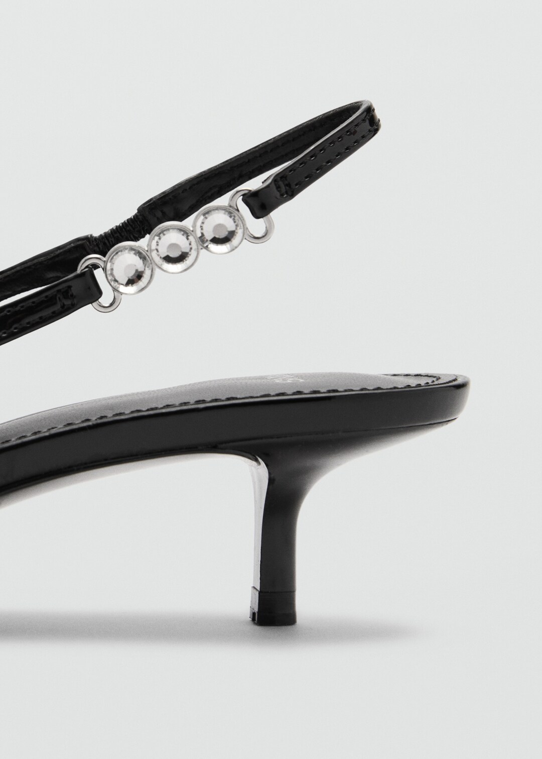 Kitten shoe with rhinestone detail - Women | MANGO USA