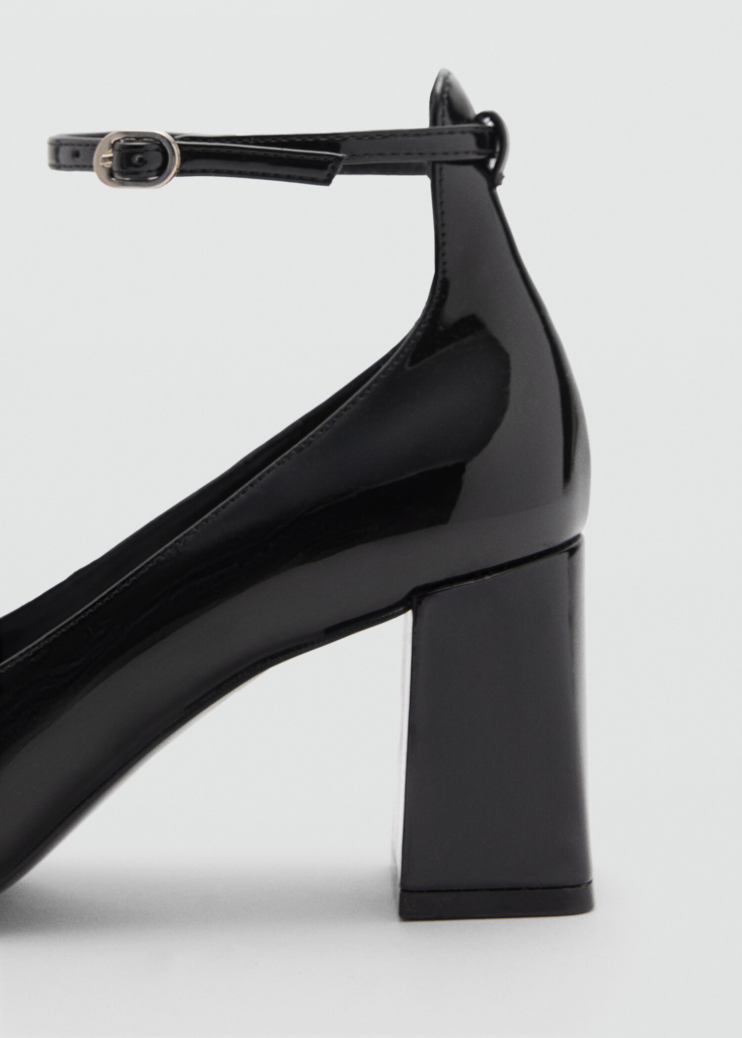 Patent leather-effect heeled shoes - Women | MANGO United Kingdom