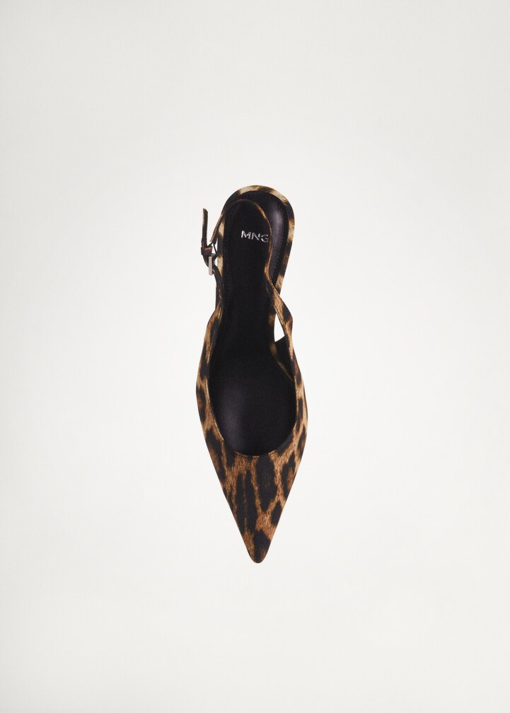 Leopard-print heeled shoes - Women | MANGO Iraq