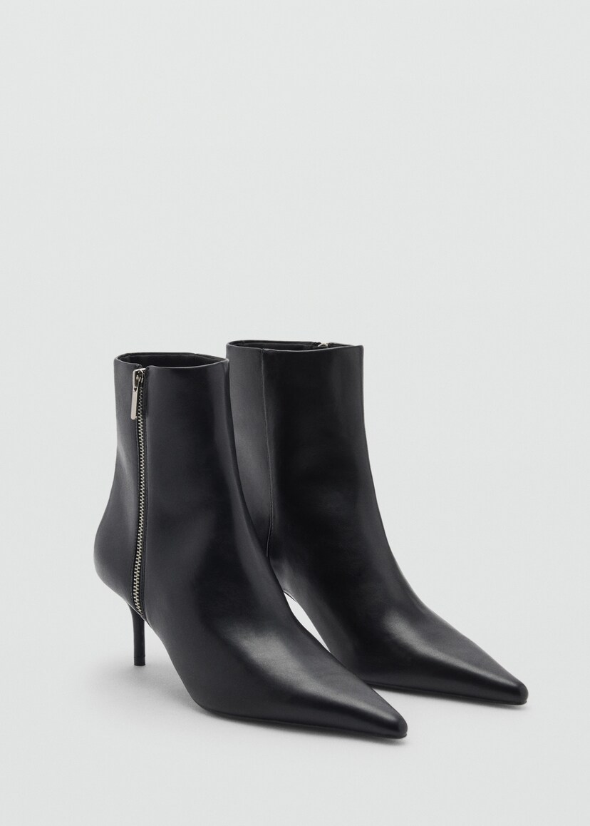 Pointed boots with zip - Women | MANGO United Kingdom