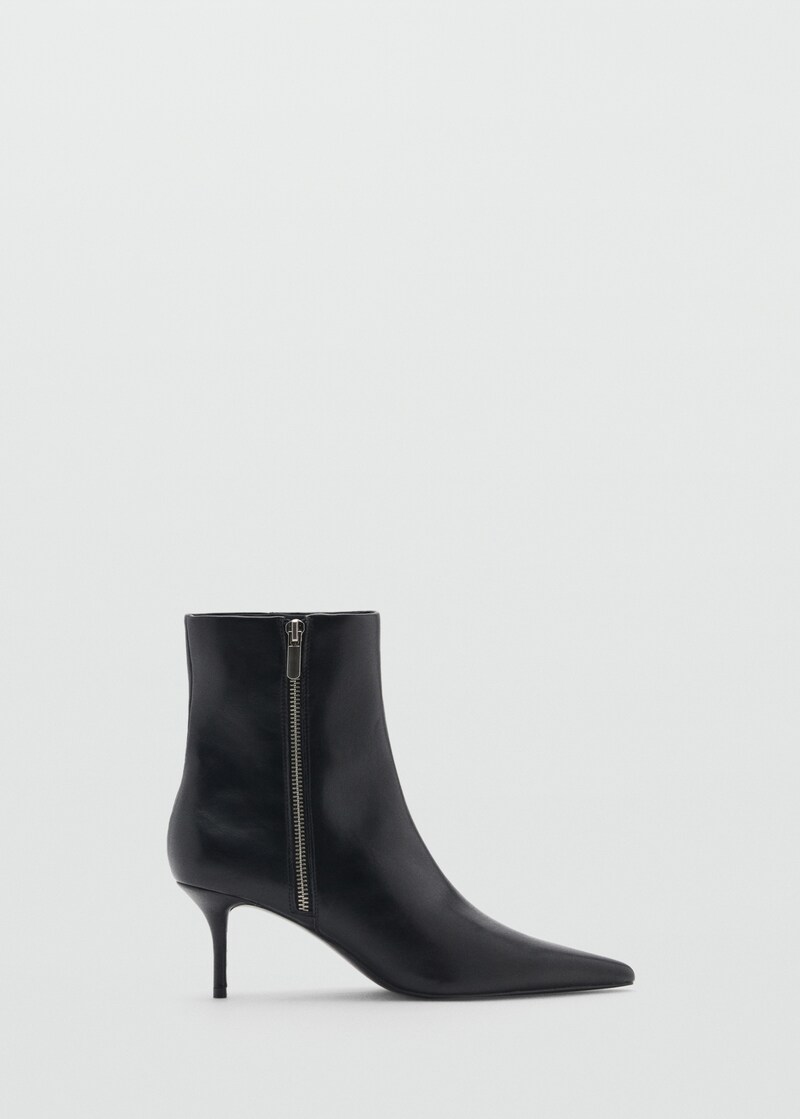 Pointed boots with zip - Women | MANGO United Kingdom