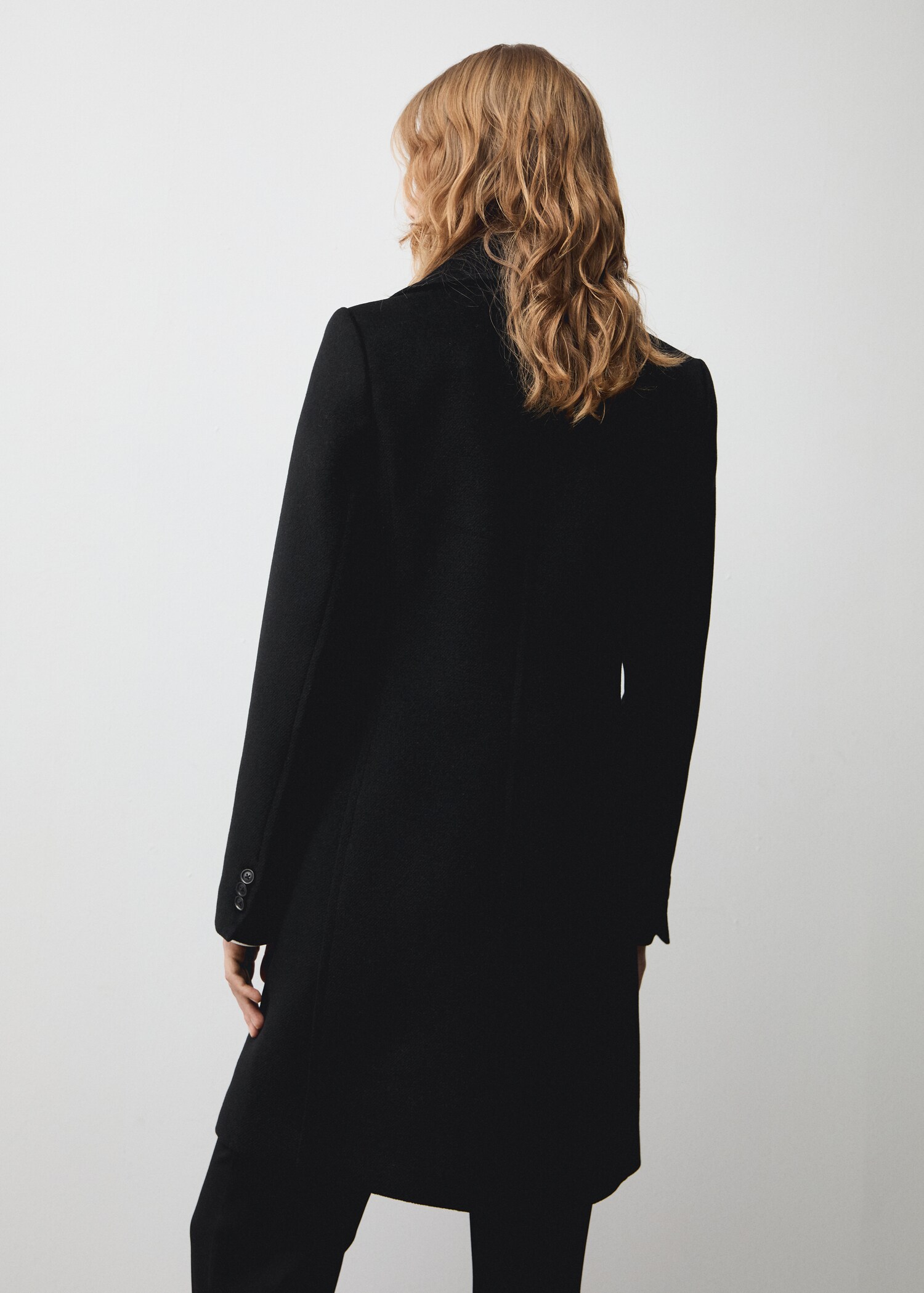 Double-breasted midi wool coat - Women | MANGO United Kingdom