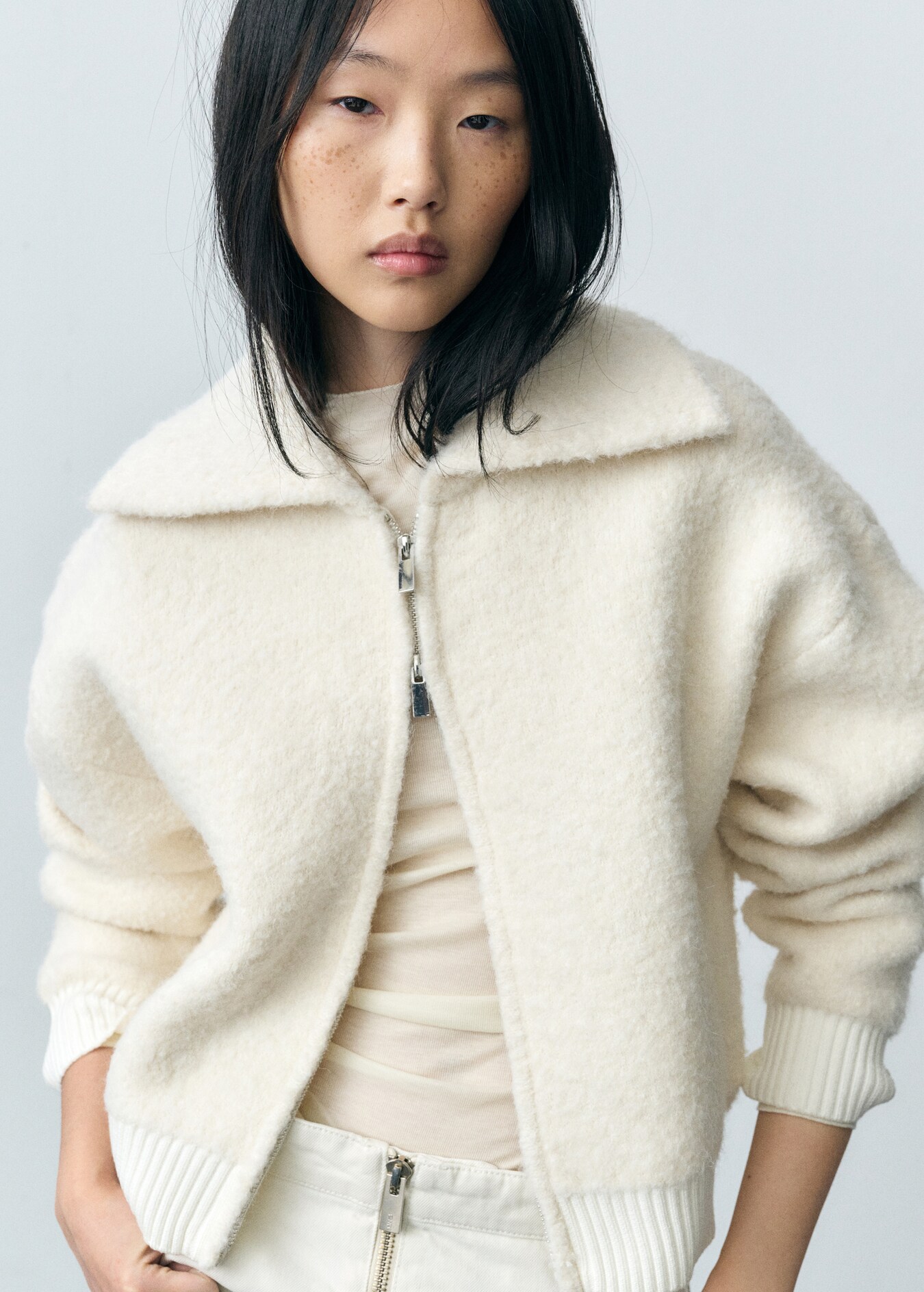 Bouclé wool-blend jacket - Women | MANGO USA