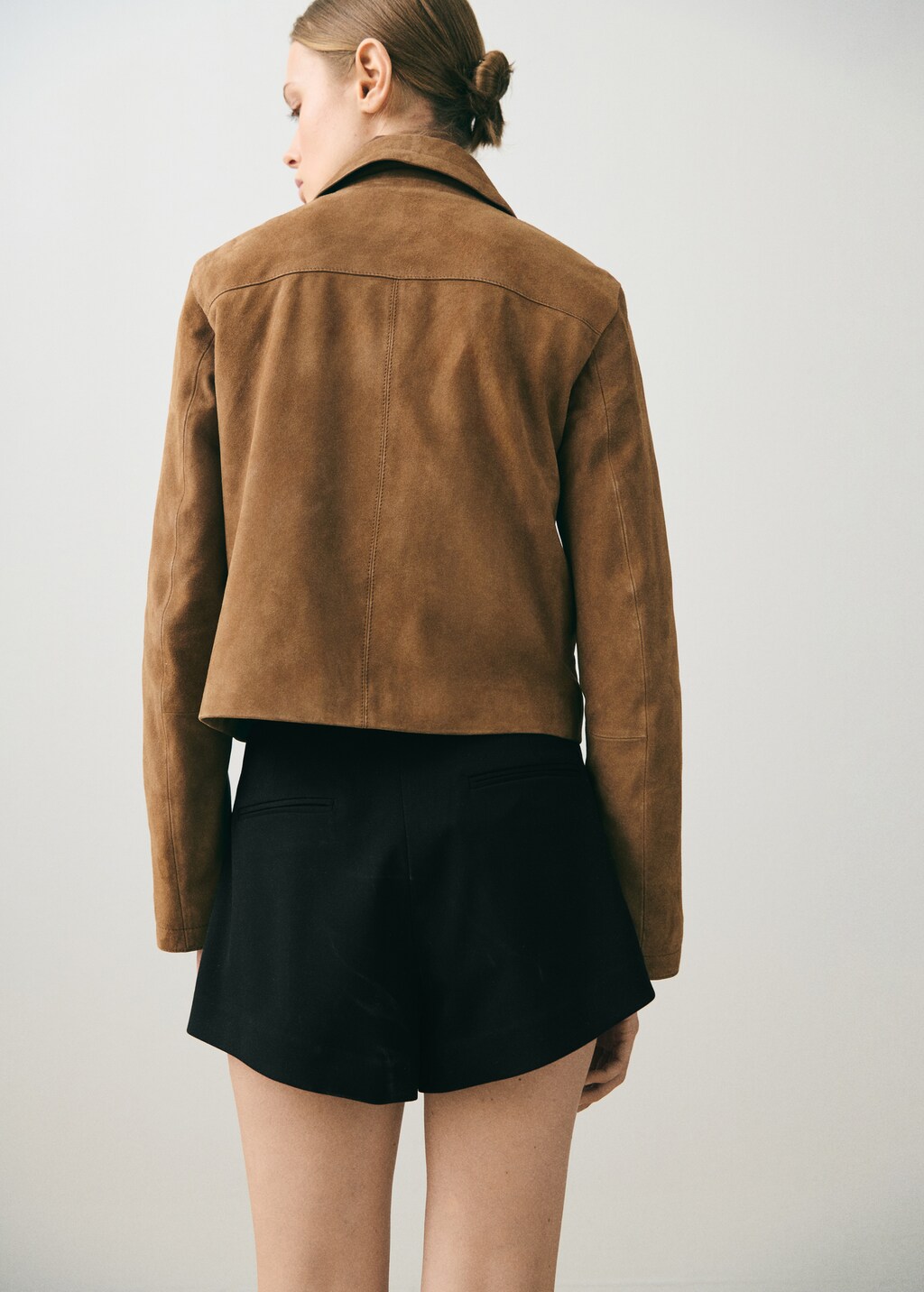 Suede leather jacket - Women | MANGO USA