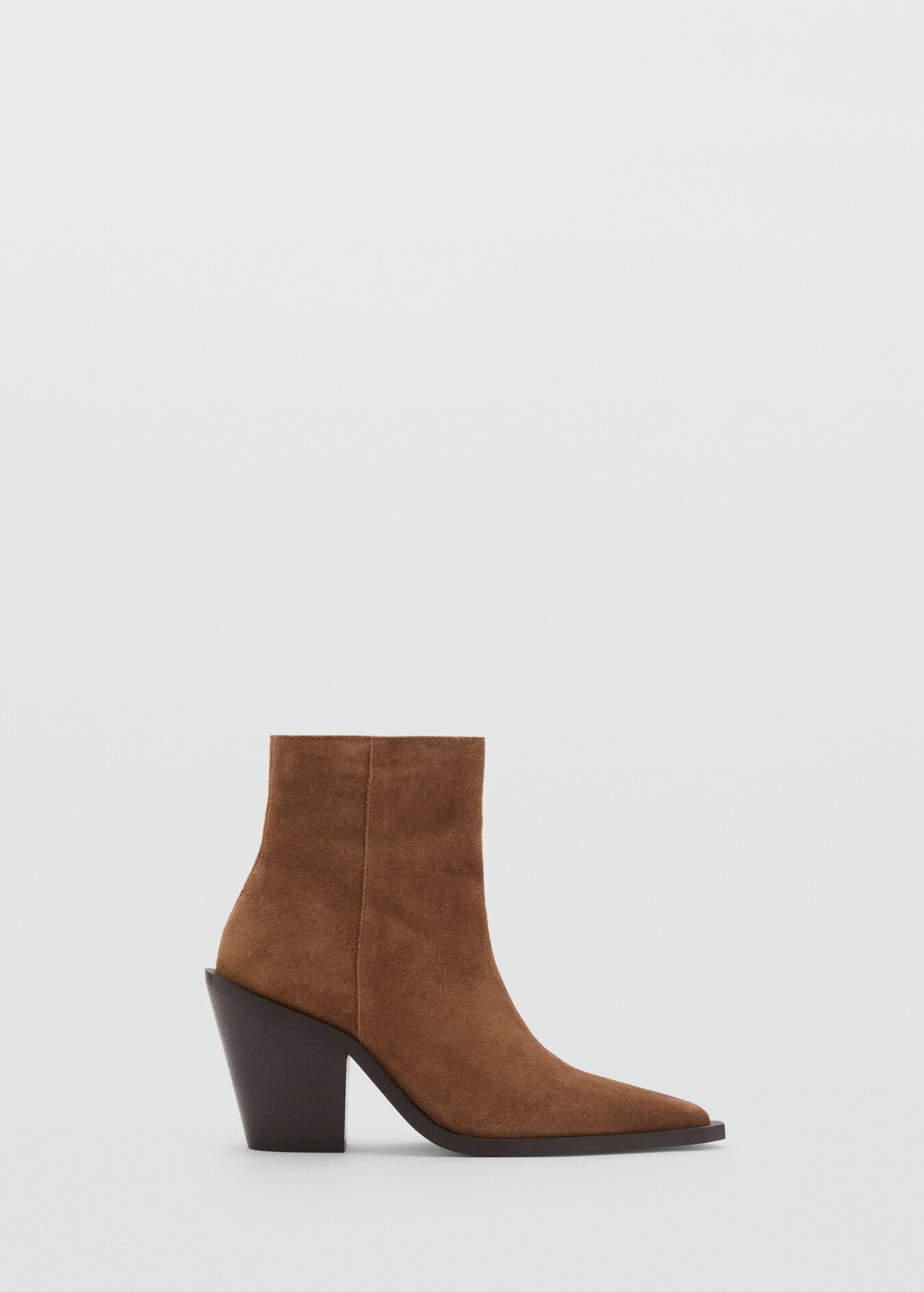 Heel suede ankle boot - Women | MANGO USA